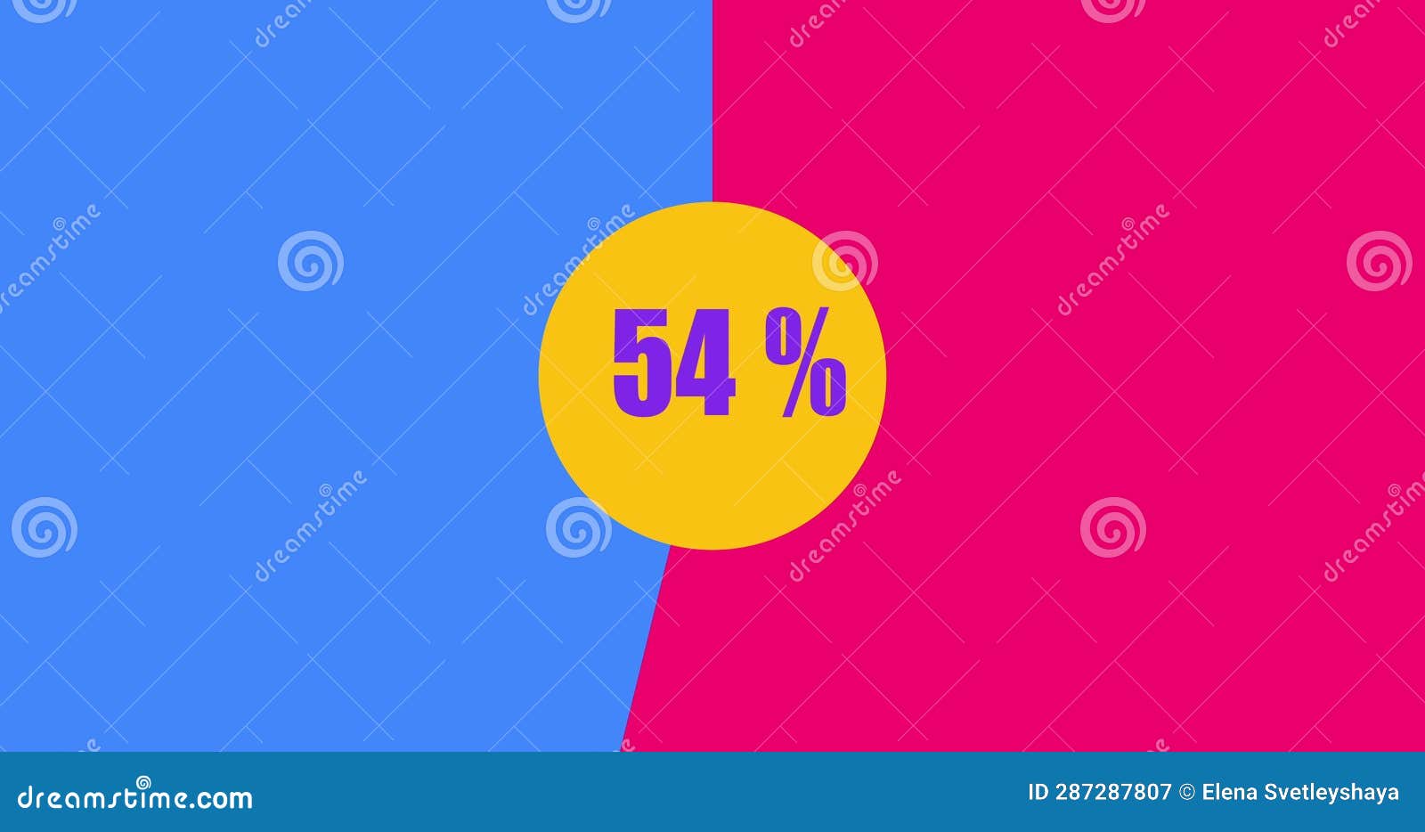 Modern Loading White Circle Ring on Blue Background. 100 Percent in the ...