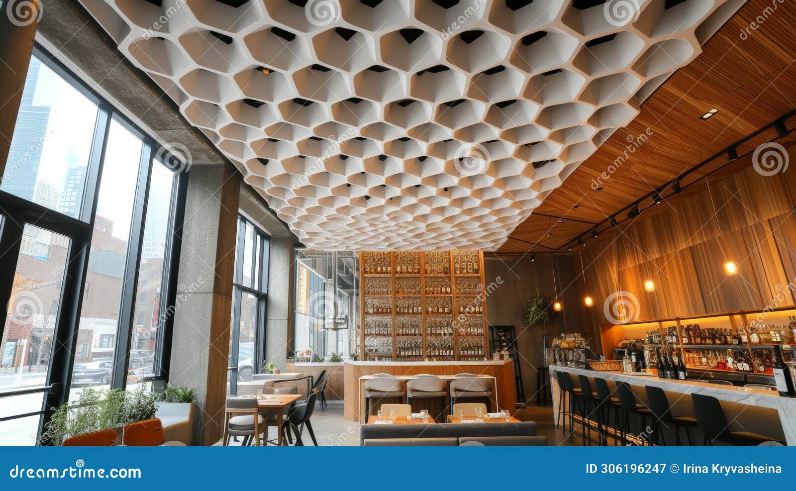 Modern Lobby Ceiling Design Stock Image - Image of stylish, modern ...