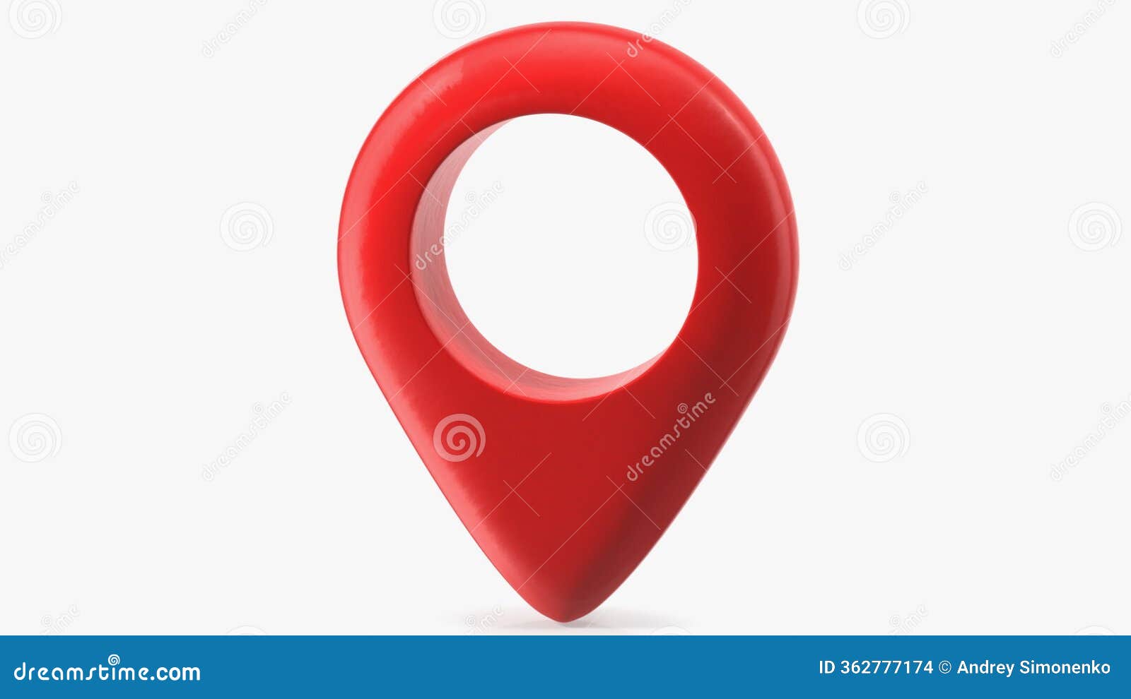 Modern Location Marker Icon for Digital Maps Stock Illustration ...