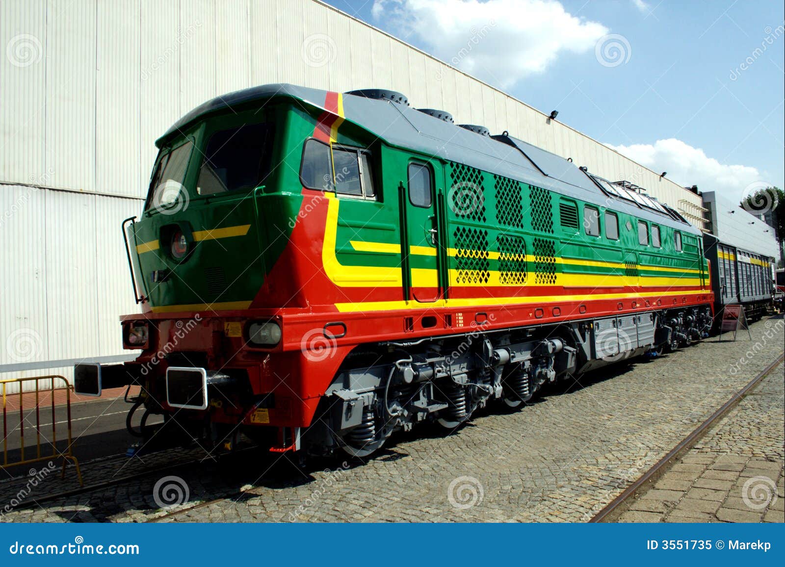 Modern locomotive stock image. Image of locomotive, colour - 3551735