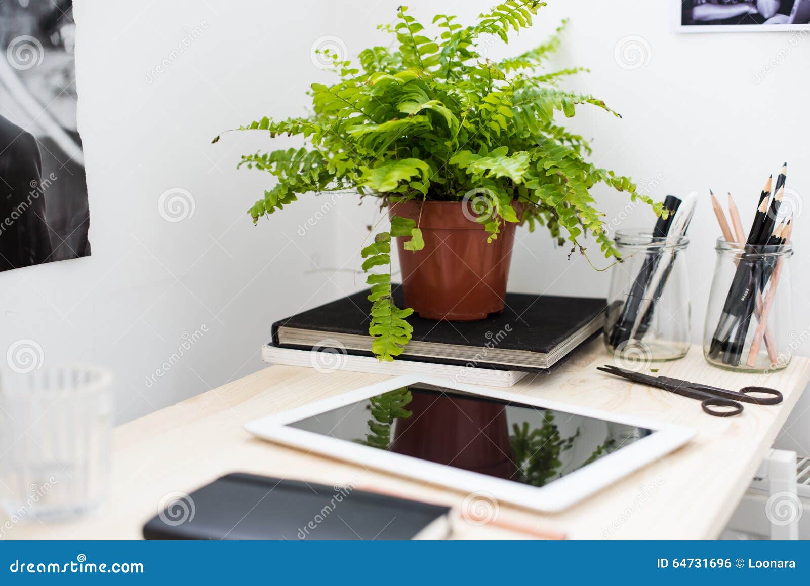 Modern loft-style office stock photo. Image of light - 64731696
