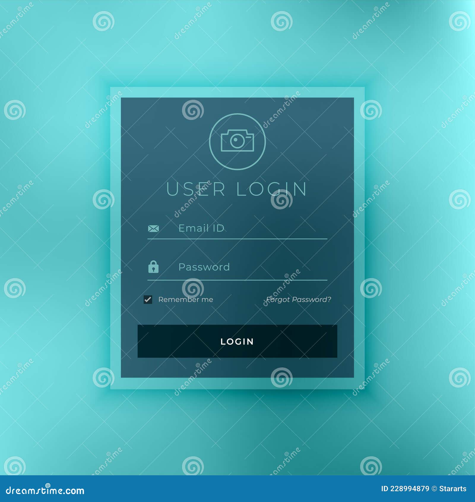 Modern Login Page Template Design Stock Vector - Illustration of ... Modern Login Page Template Design Stock Vector - Illustration of ...