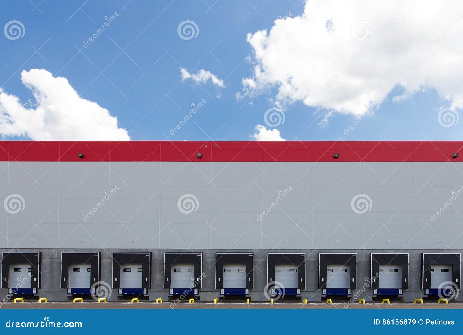 Modern logistics center stock image. Image of transportation - 86156879