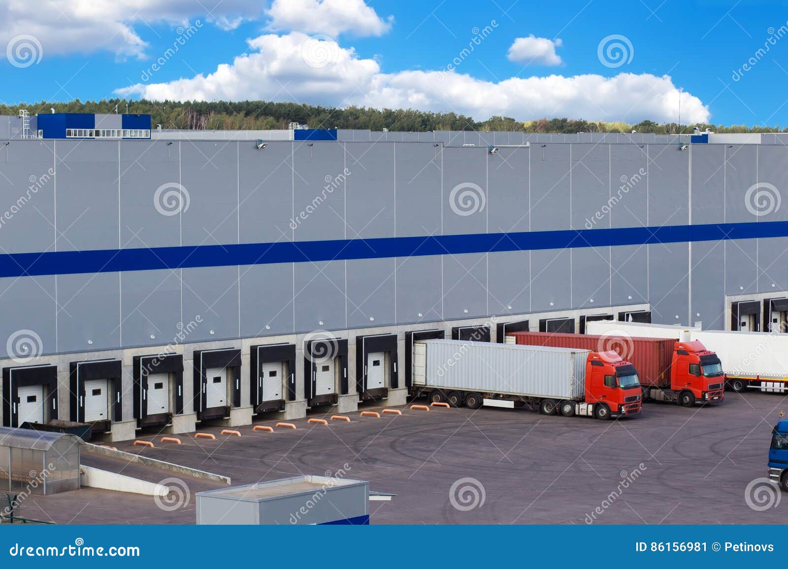 Modern logistics center stock image. Image of services - 86156981