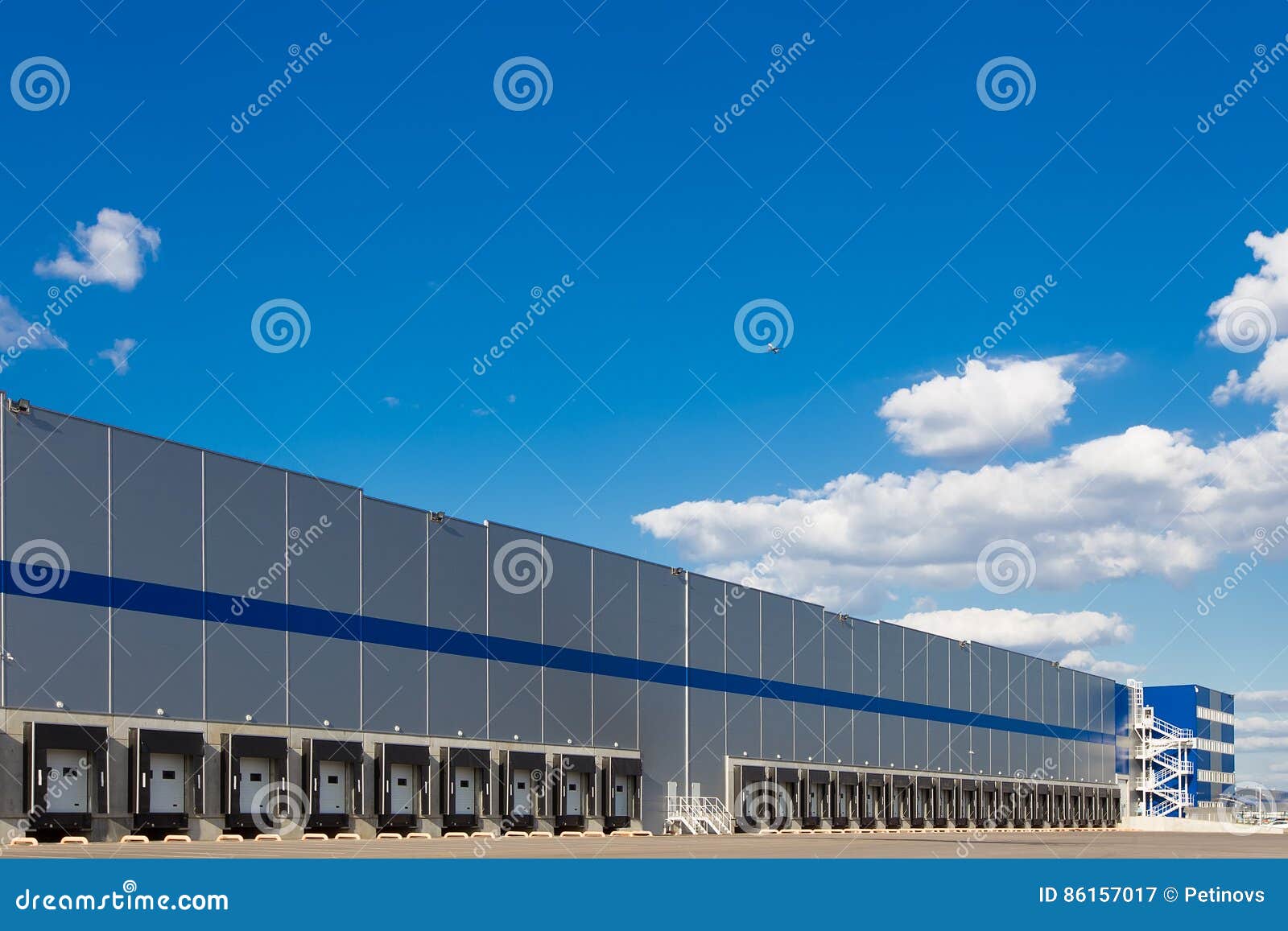 Modern logistics center stock image. Image of transport - 86157017