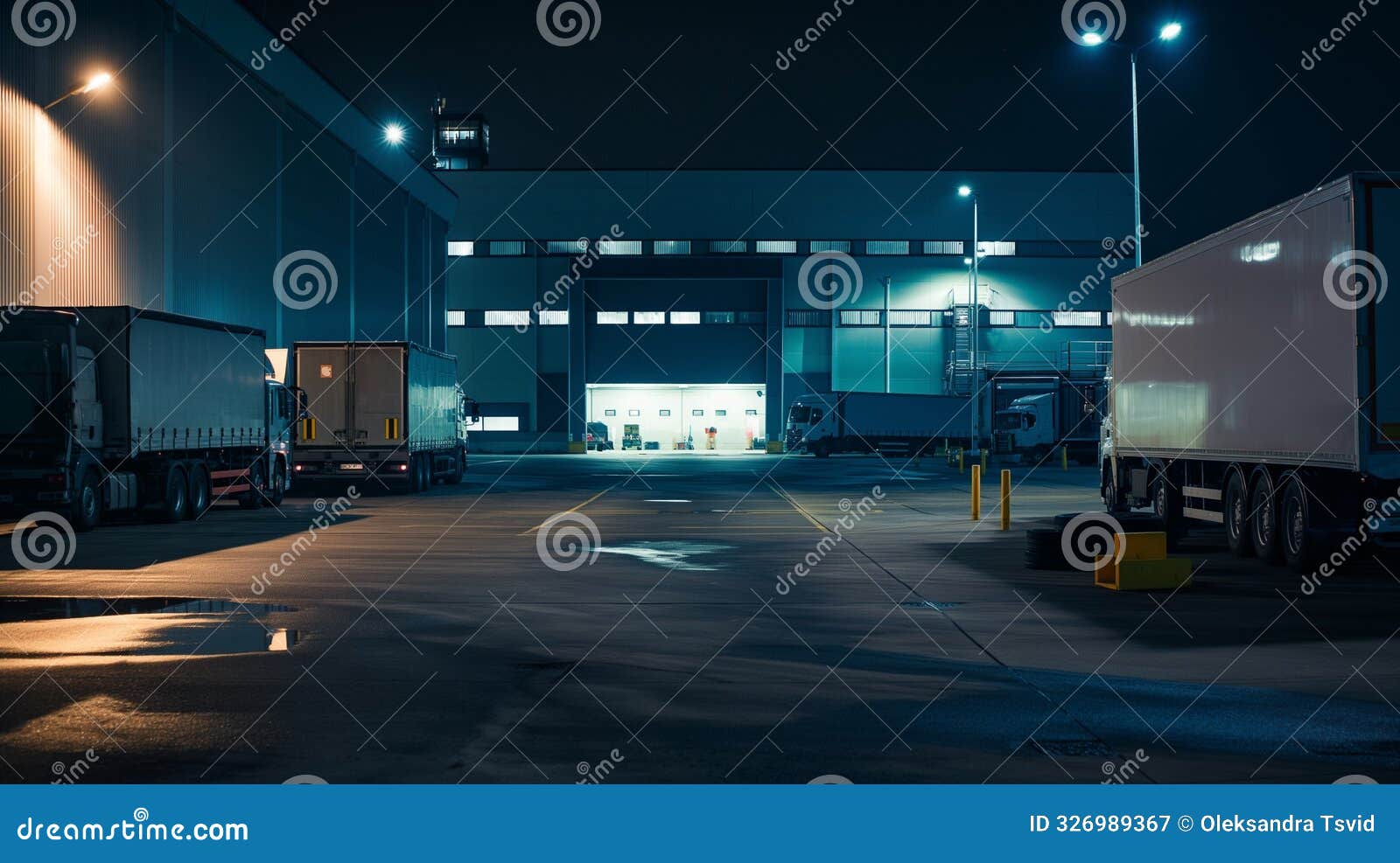 Modern Logistics Center, Light Industrial Building and Warehouse with ...