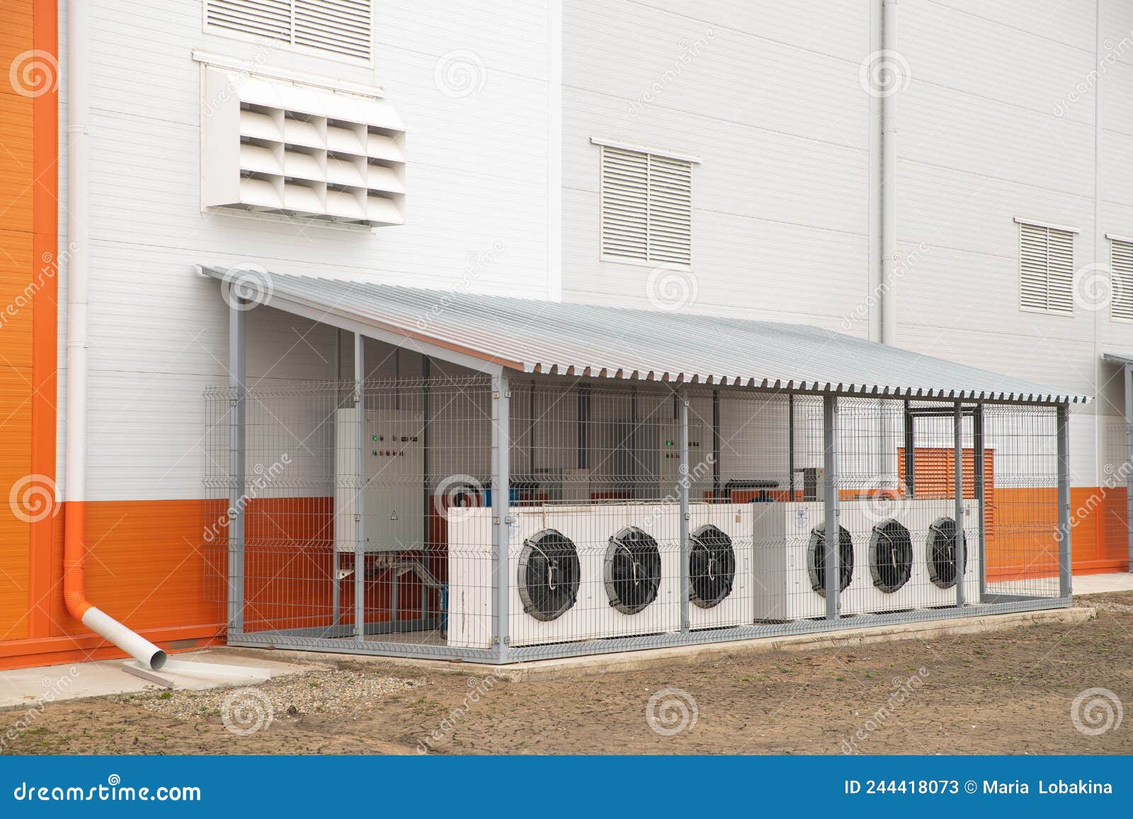 Modern Logistics Center Platform for One-time Storage Stock Image ...