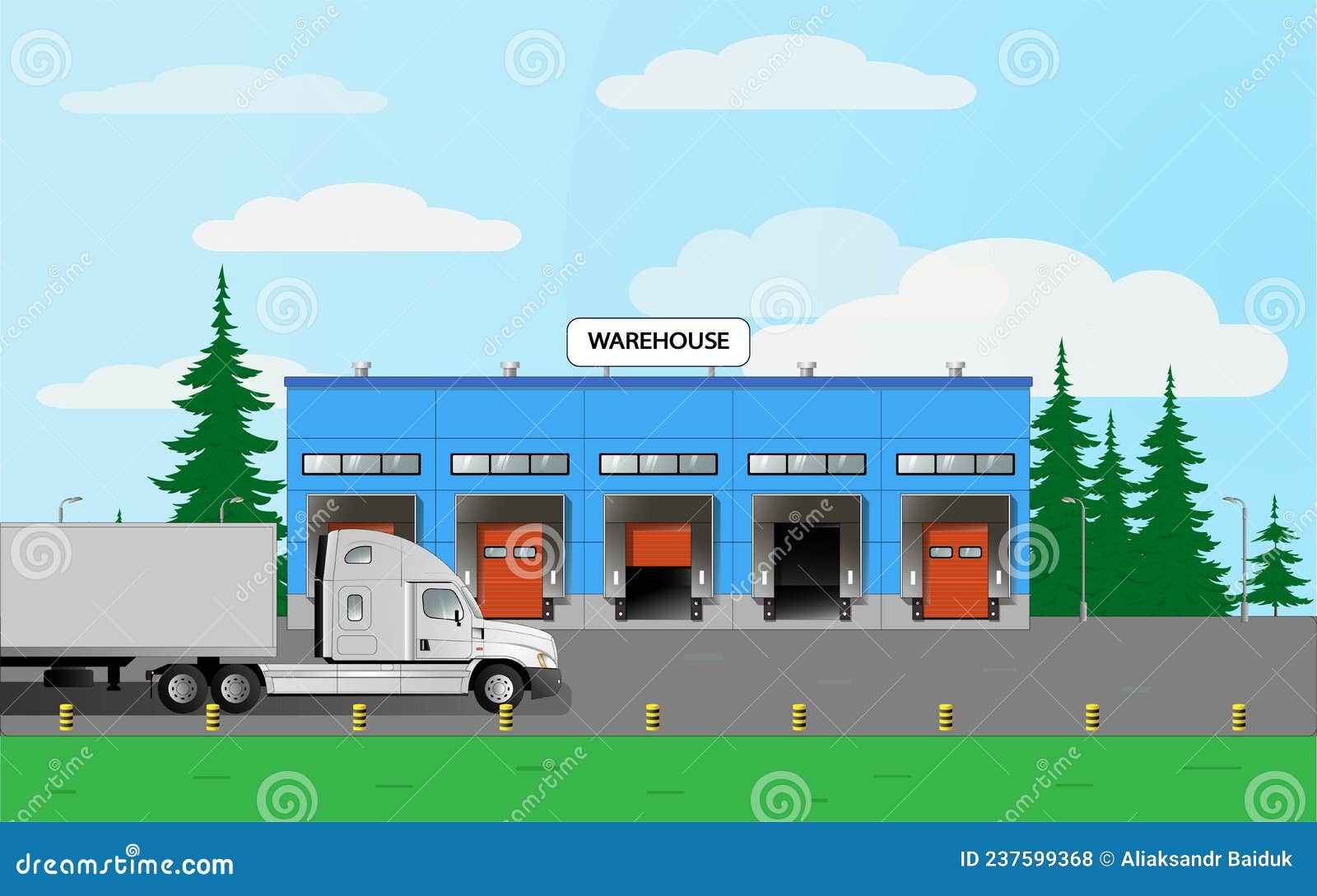 A Modern Logistics Center for Storing and Sorting Goods. Delivery of ...