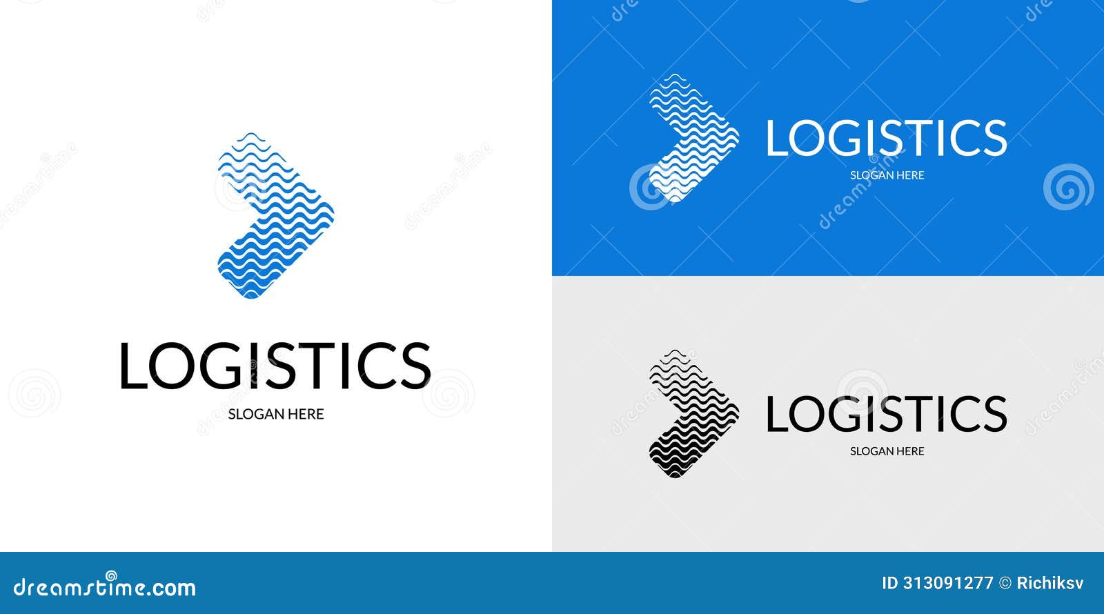 Modern logistics symbol stock vector. Illustration of truck - 313091277
