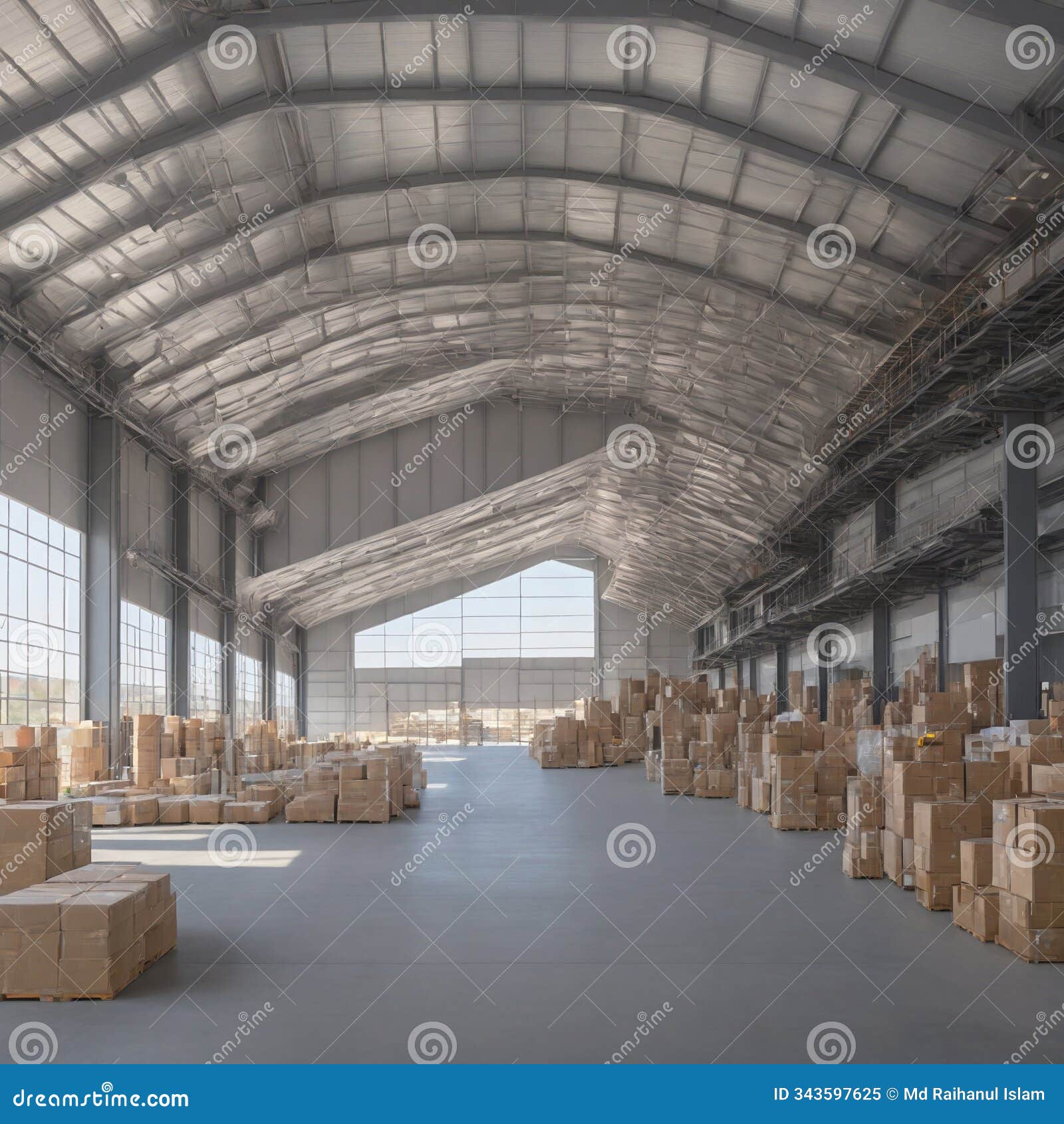 Modern Logistics Warehouse Structure Designed for Efficient Operations ...
