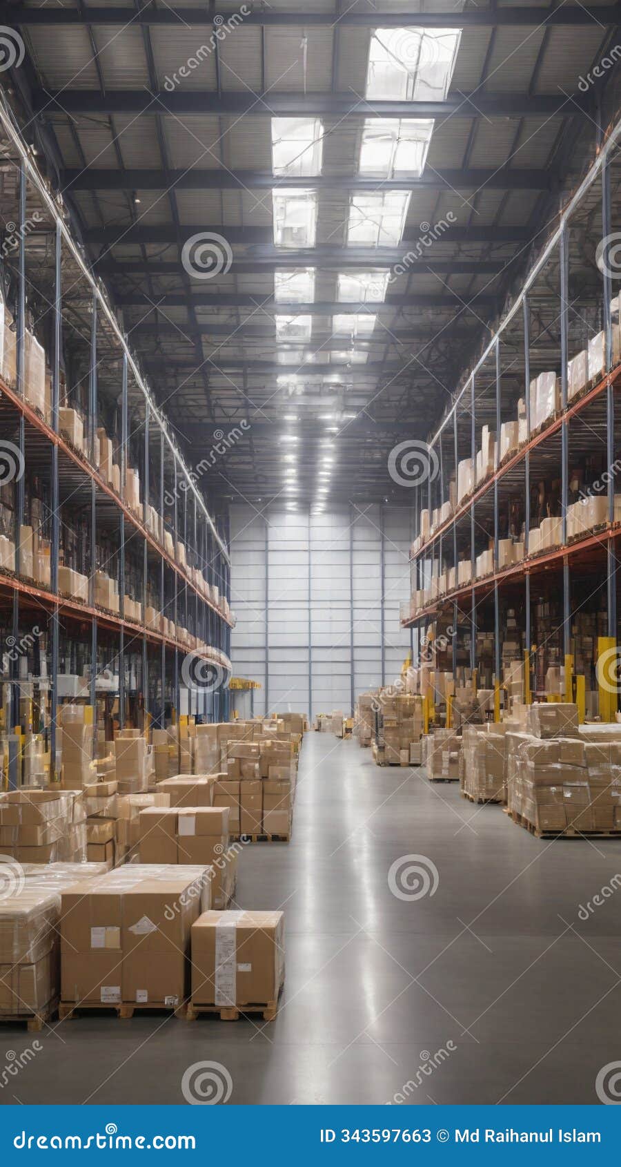 Modern Logistics Warehouse Structure Designed for Efficient Operations ...