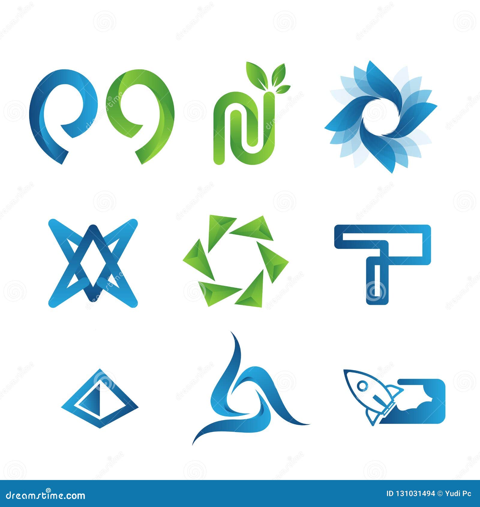 Modern logo collection stock vector. Illustration of mind - 131031494