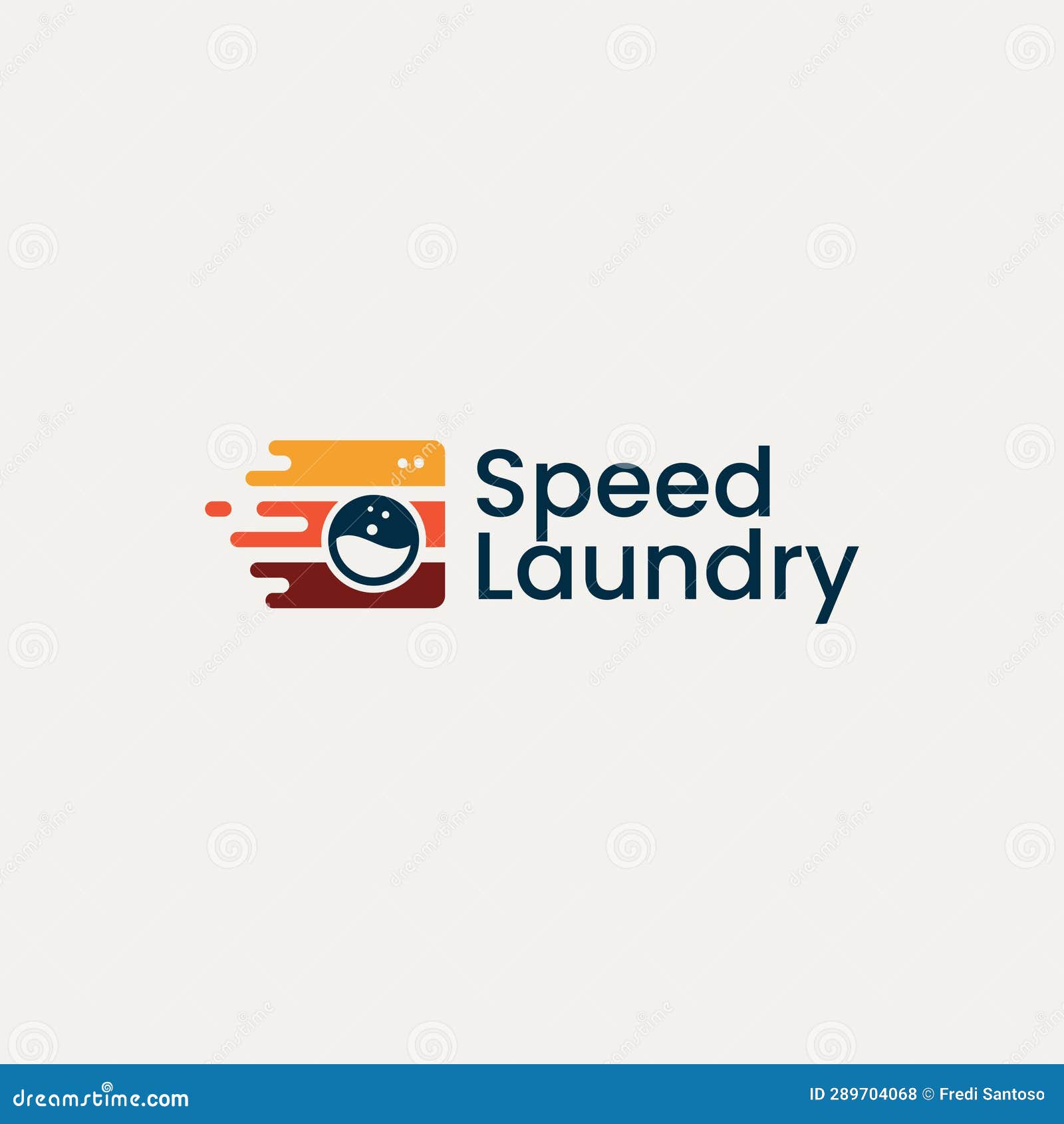 Modern Logo Combination of Speed and Washer Stock Vector - Illustration ...