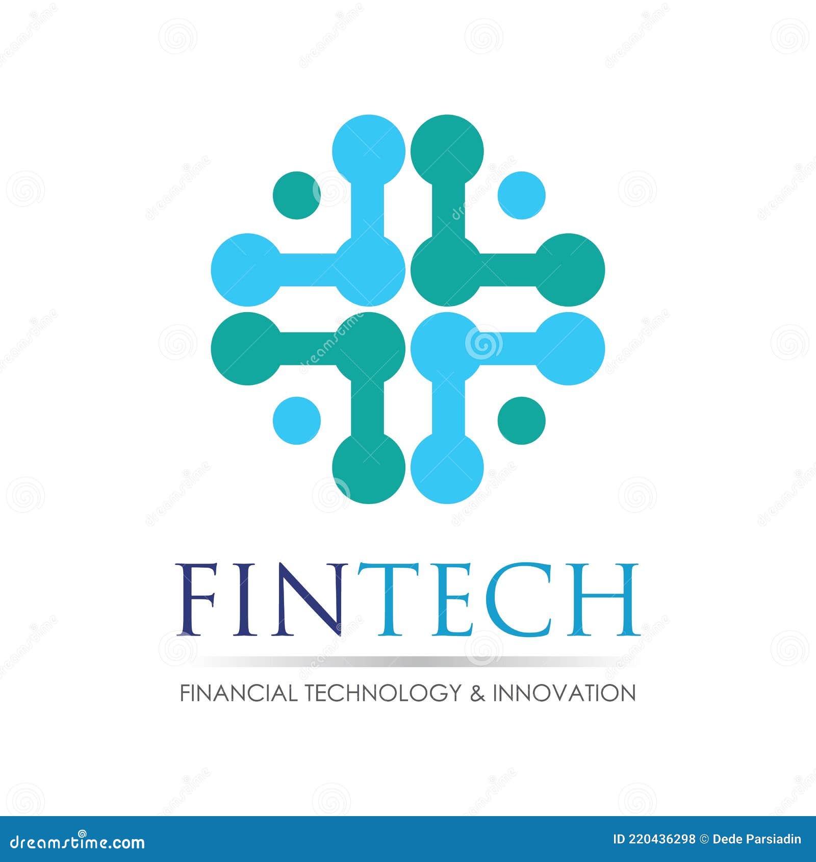 Modern Logo Concept Design for Fintech and Digital Finance Technologies ...