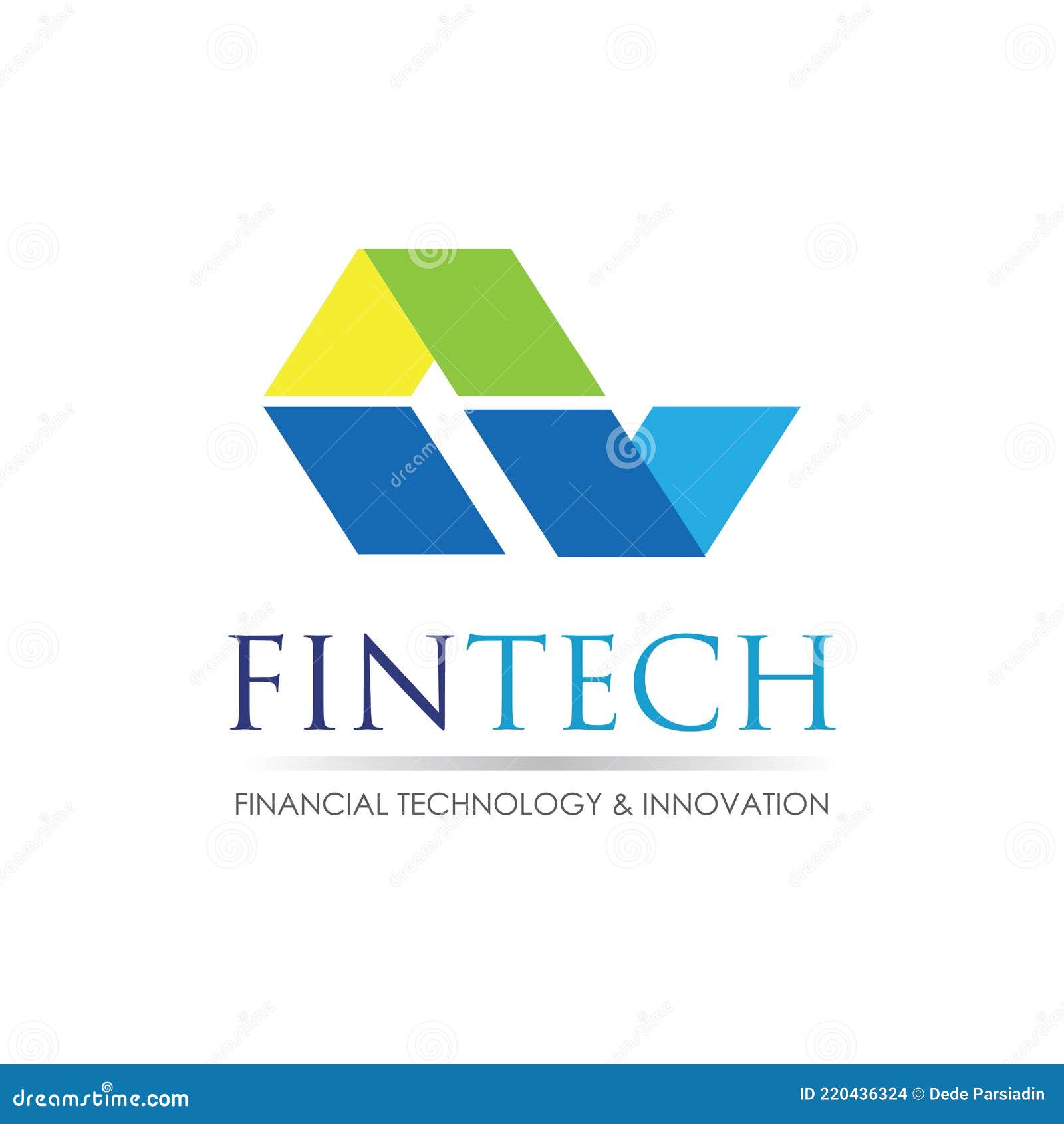 Modern Logo Concept Design for Fintech and Digital Finance Technologies ...