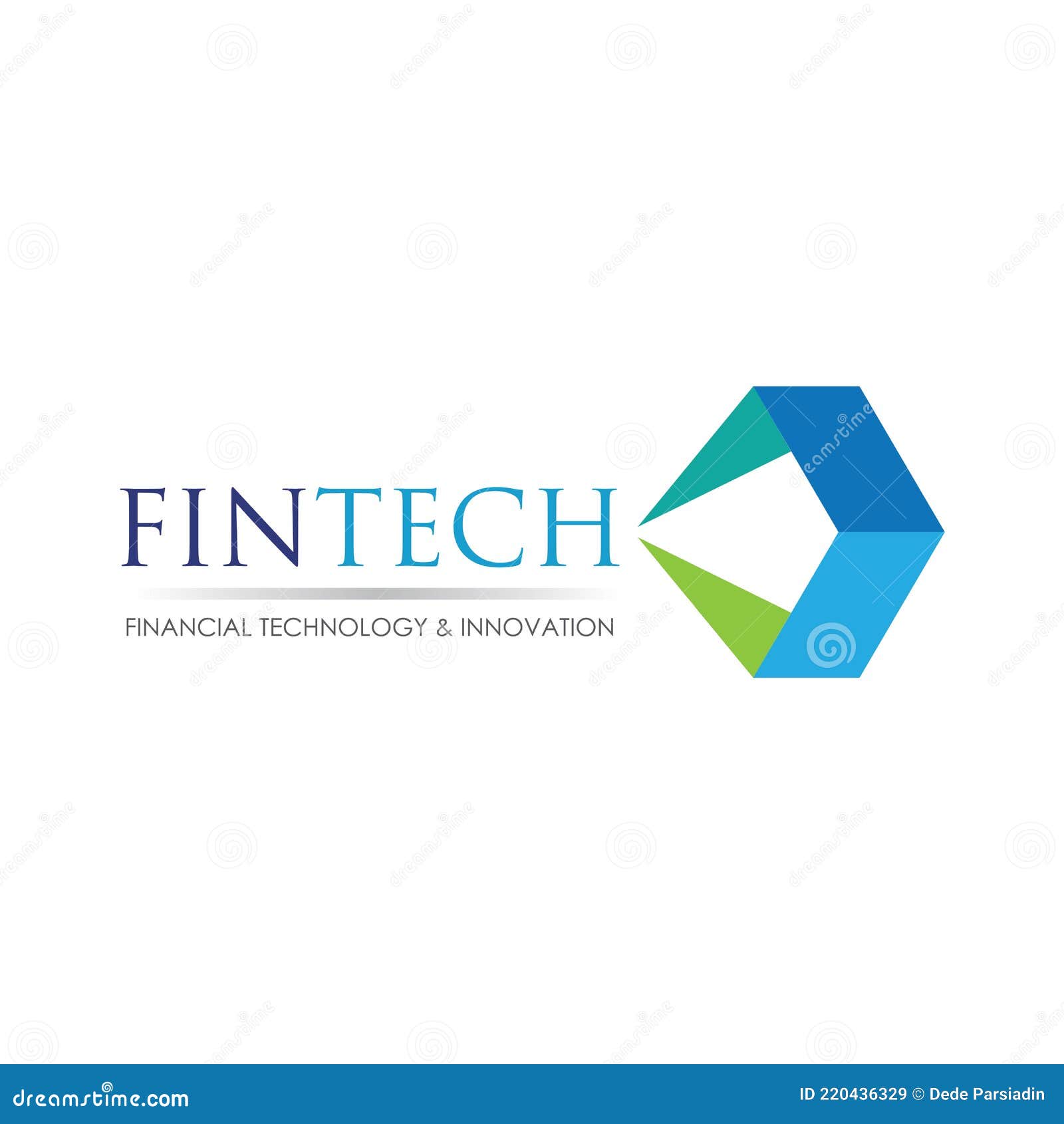Modern Logo Concept Design for Fintech and Digital Finance Technologies ...