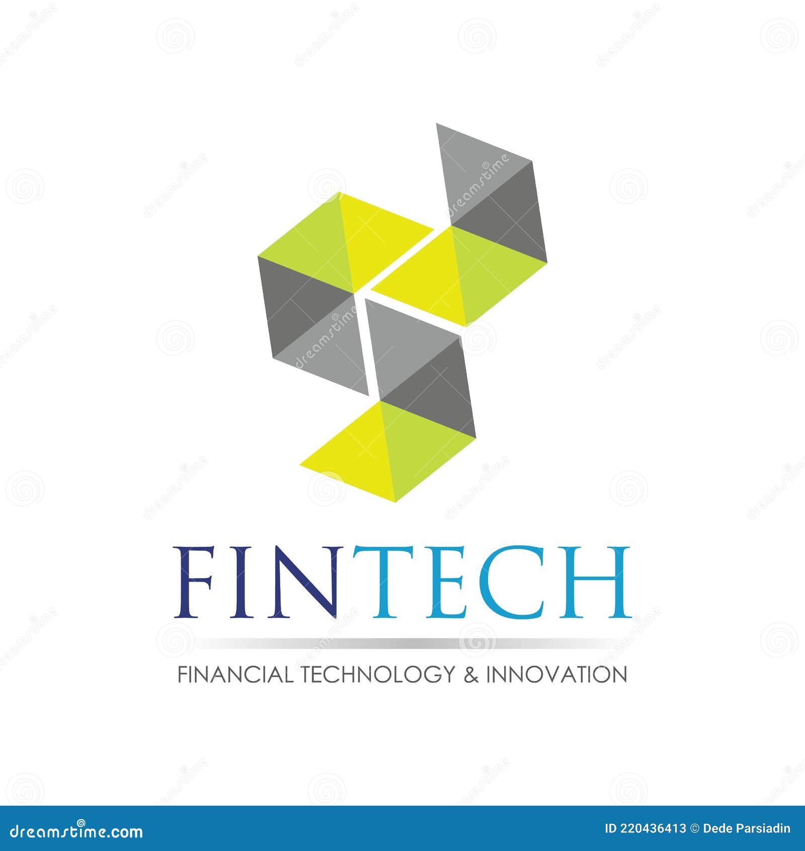 Modern Logo Concept Design for Fintech and Digital Finance Technologies ...