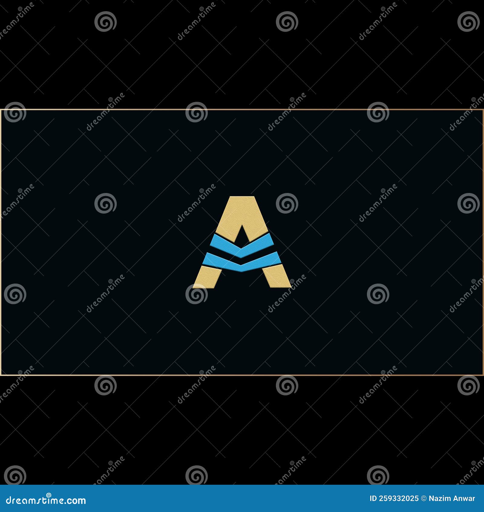 LETTER a LOGO DESIGN for COMPANY Stock Illustration - Illustration of ...