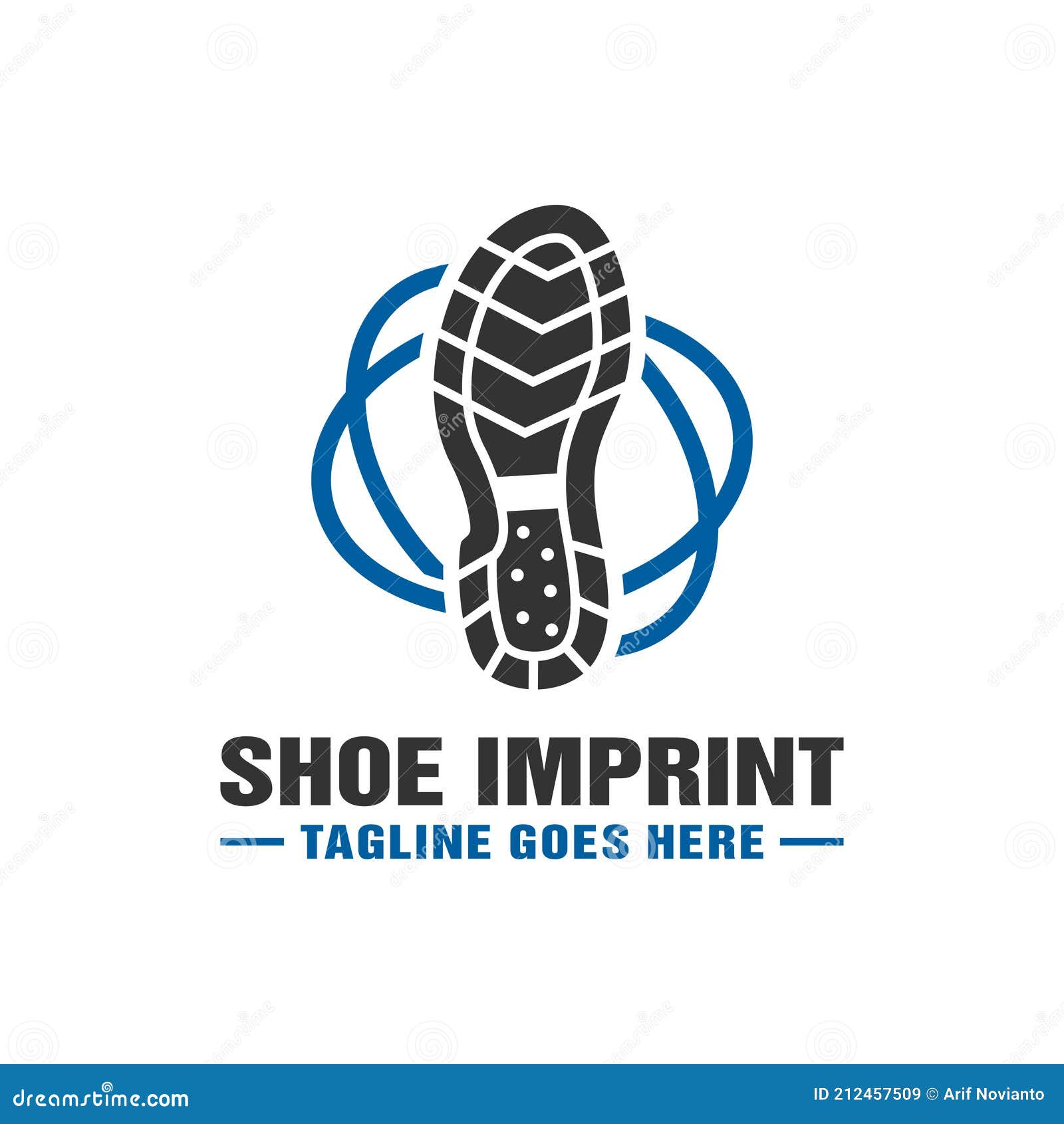 Logo Design of Boot Imprint Stock Vector - Illustration of black ...