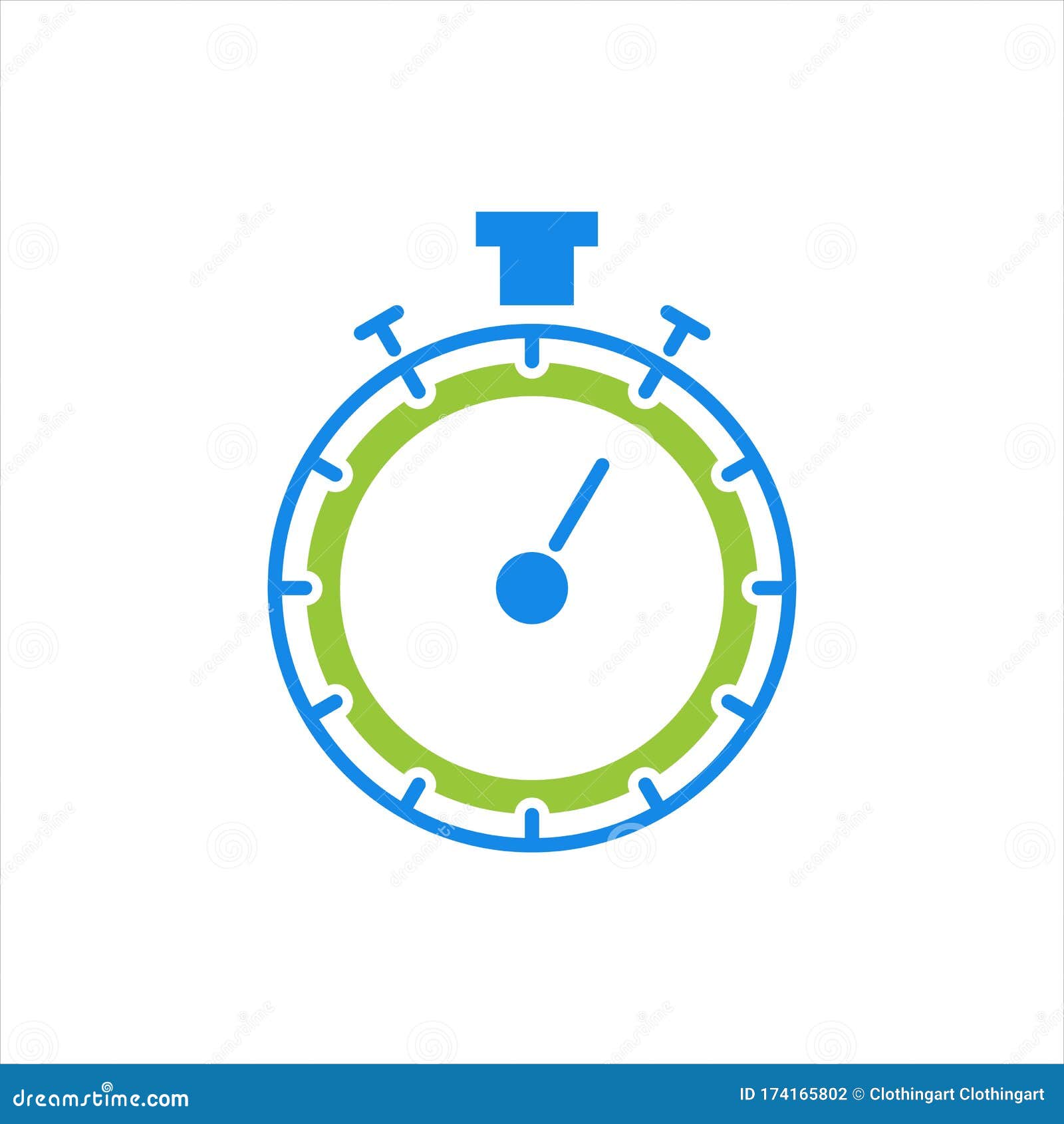 Modern Logo Design Concept Stopwatch Stock Vector - Illustration of ...
