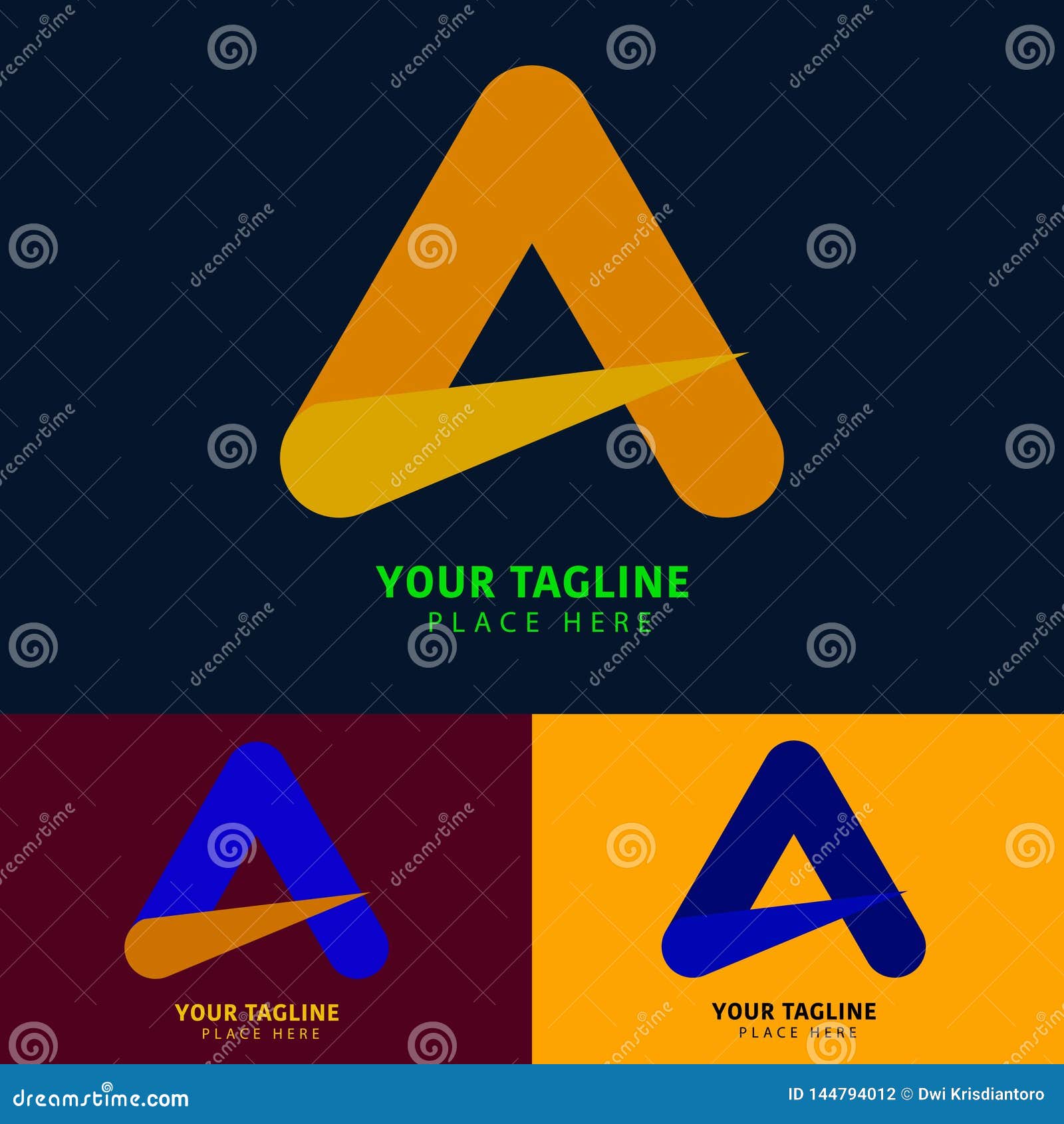 Modern Logo Design Template with Letter Base a Stock Vector ...