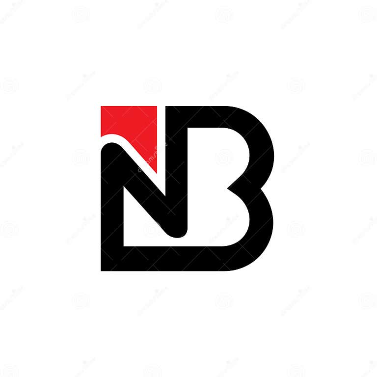 A Modern Logo with Impactful Design NB, BN Logo Stock Vector ...