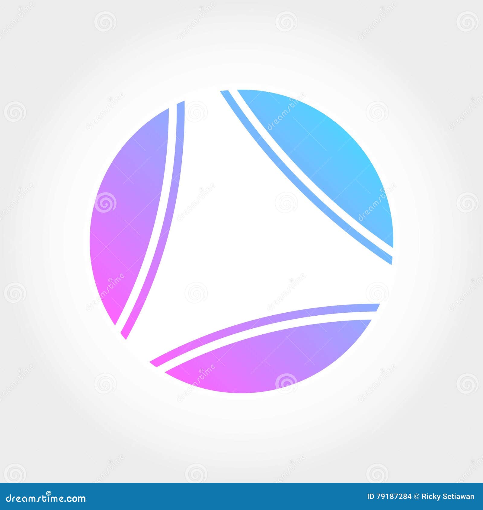 Modern Logo with Gradation stock illustration. Illustration of element ...