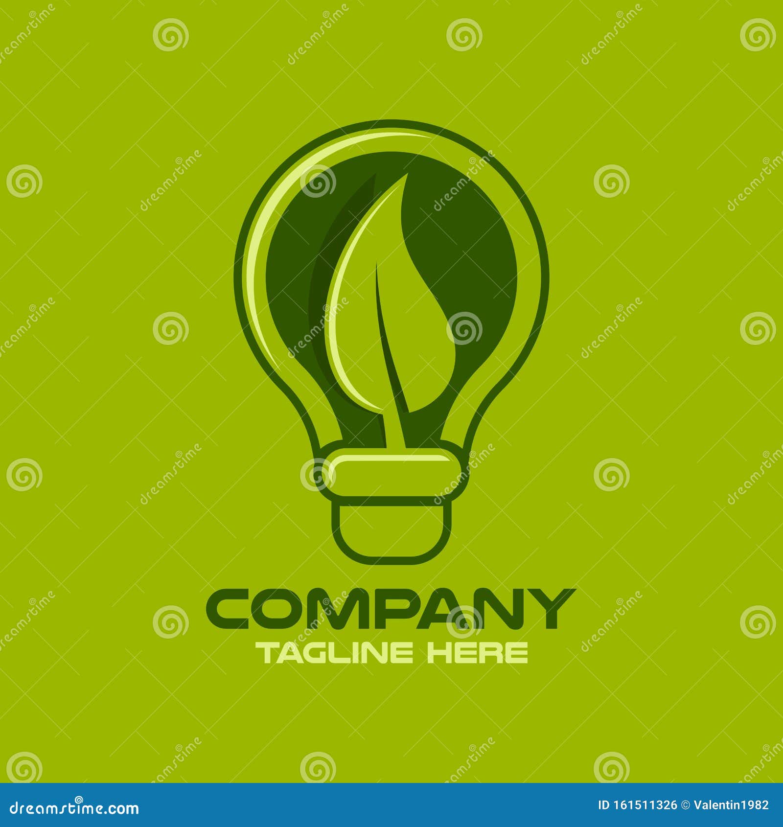 Modern Logo Green Lighting. Vector Illustration Stock Vector ...