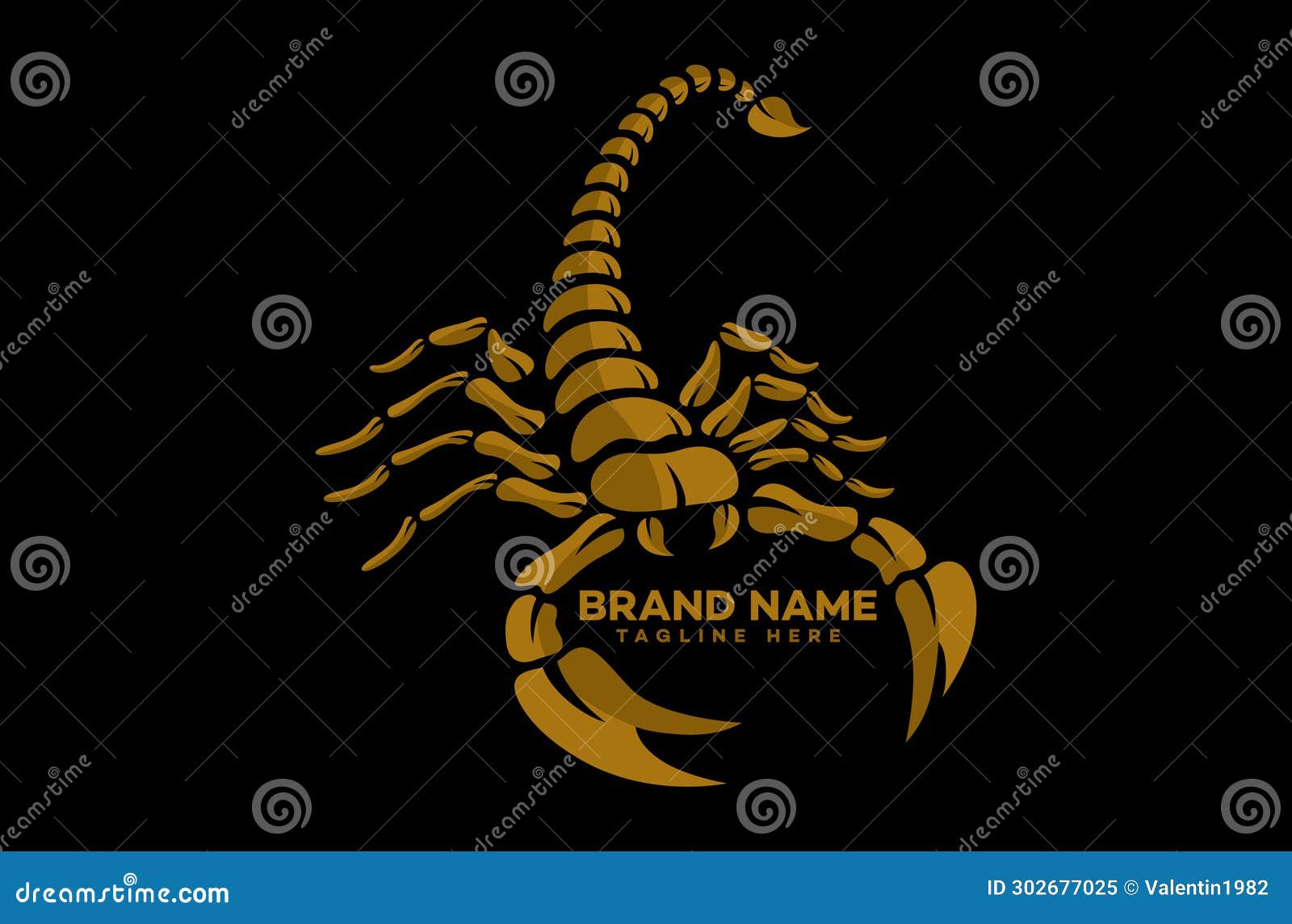 Modern Logo Scorpion in Attack. Vector Illustration. Stock Vector ...