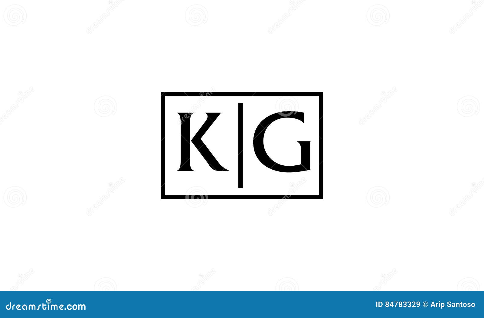 Modern Logo Solution Letter KG Stock Vector - Illustration of ...