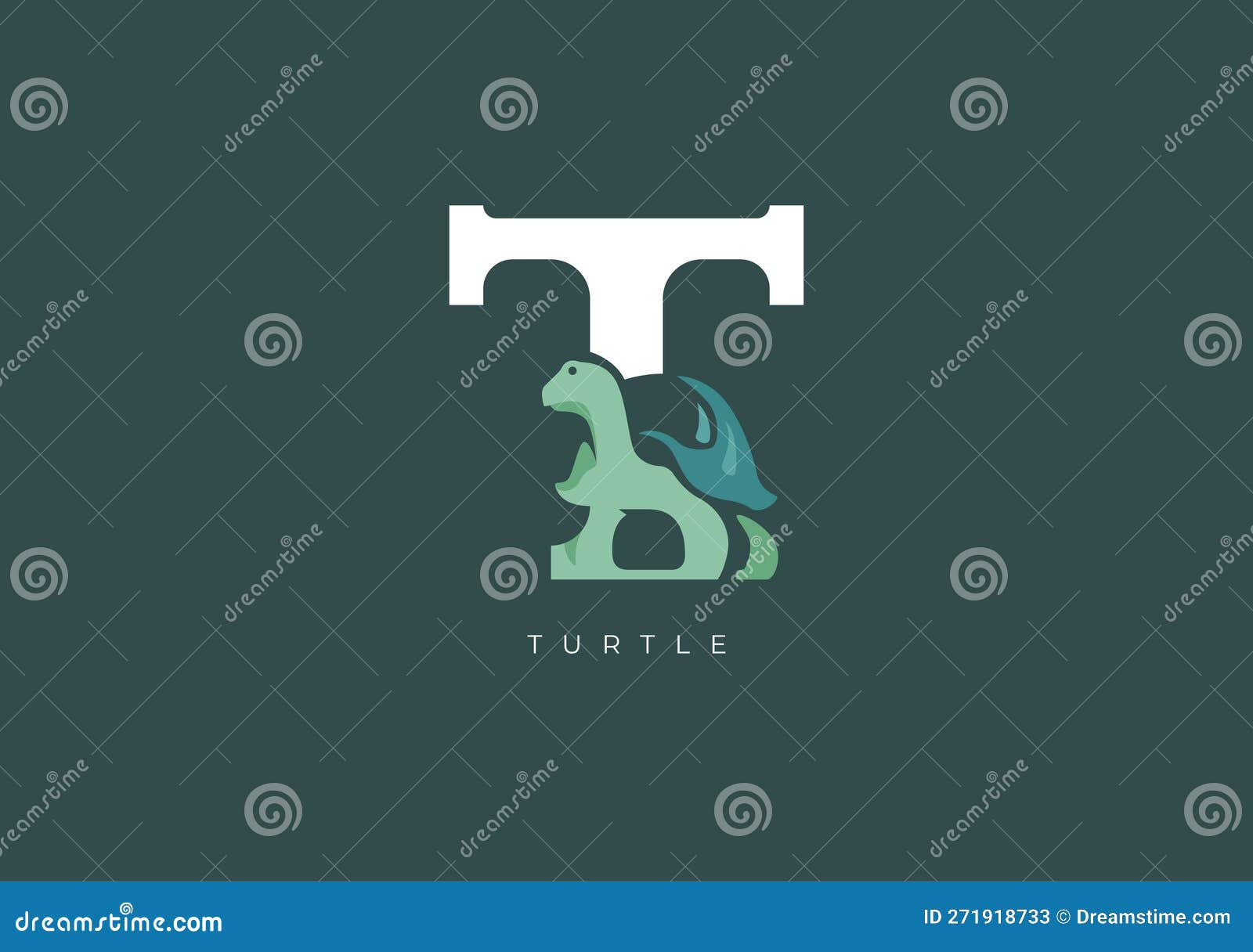 TURTLE T MONOGRAM, VECTOR LOGO Stock Vector - Illustration of ...
