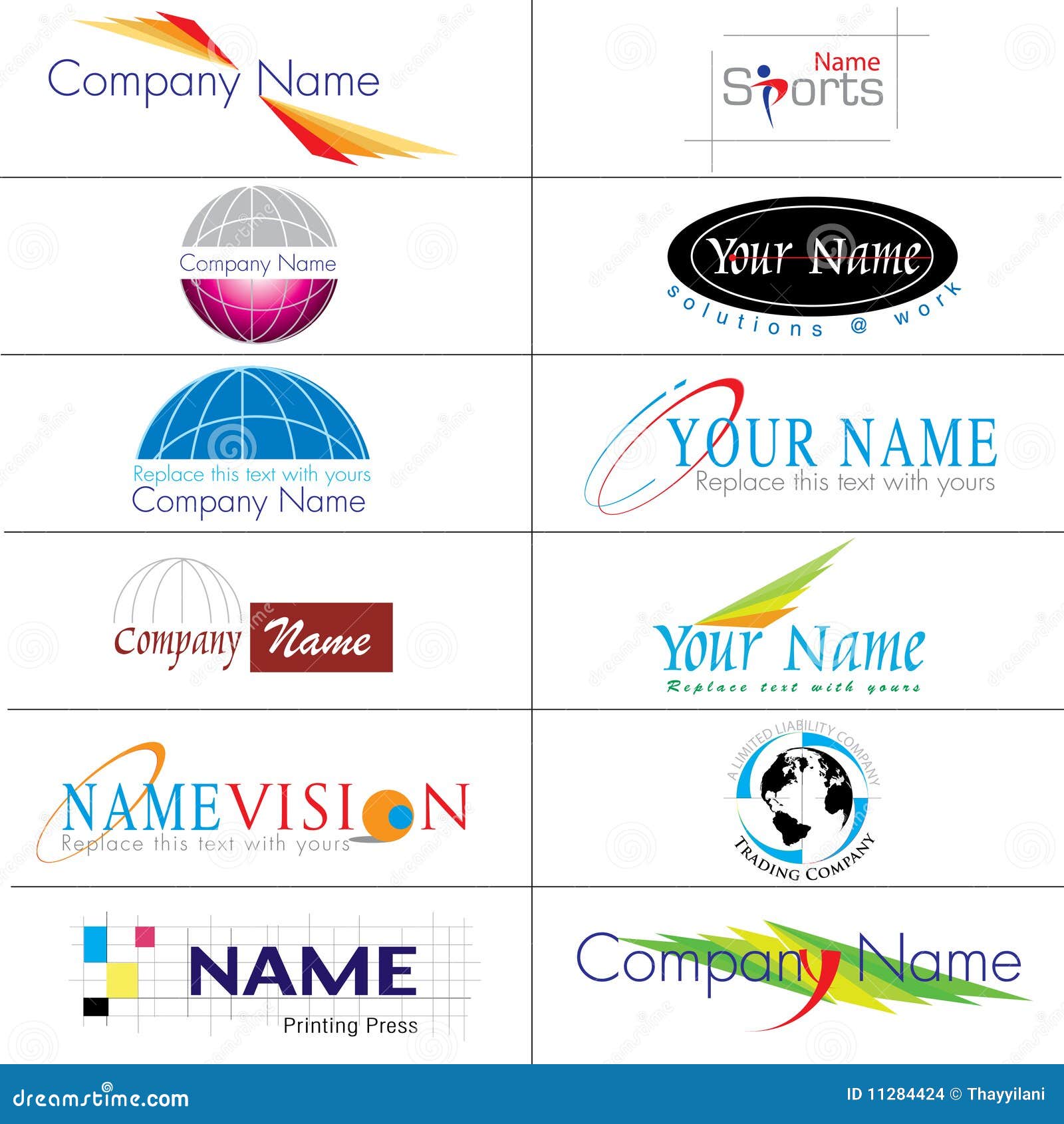 Modern Logos collection stock vector. Illustration of advertising ...