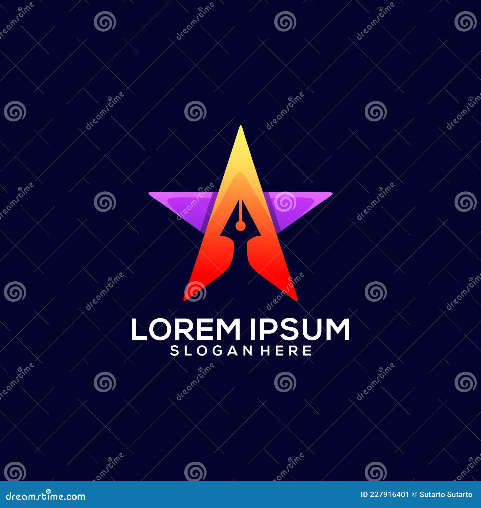 Modern Logos of Technology Star Stock Illustration - Illustration of ...