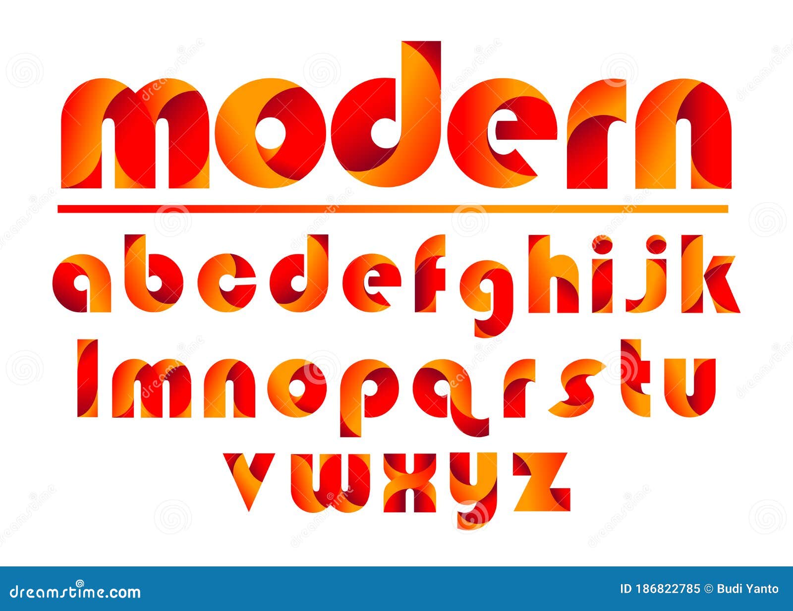 Modern Logotype Typography for Title, Header Stock Vector ...