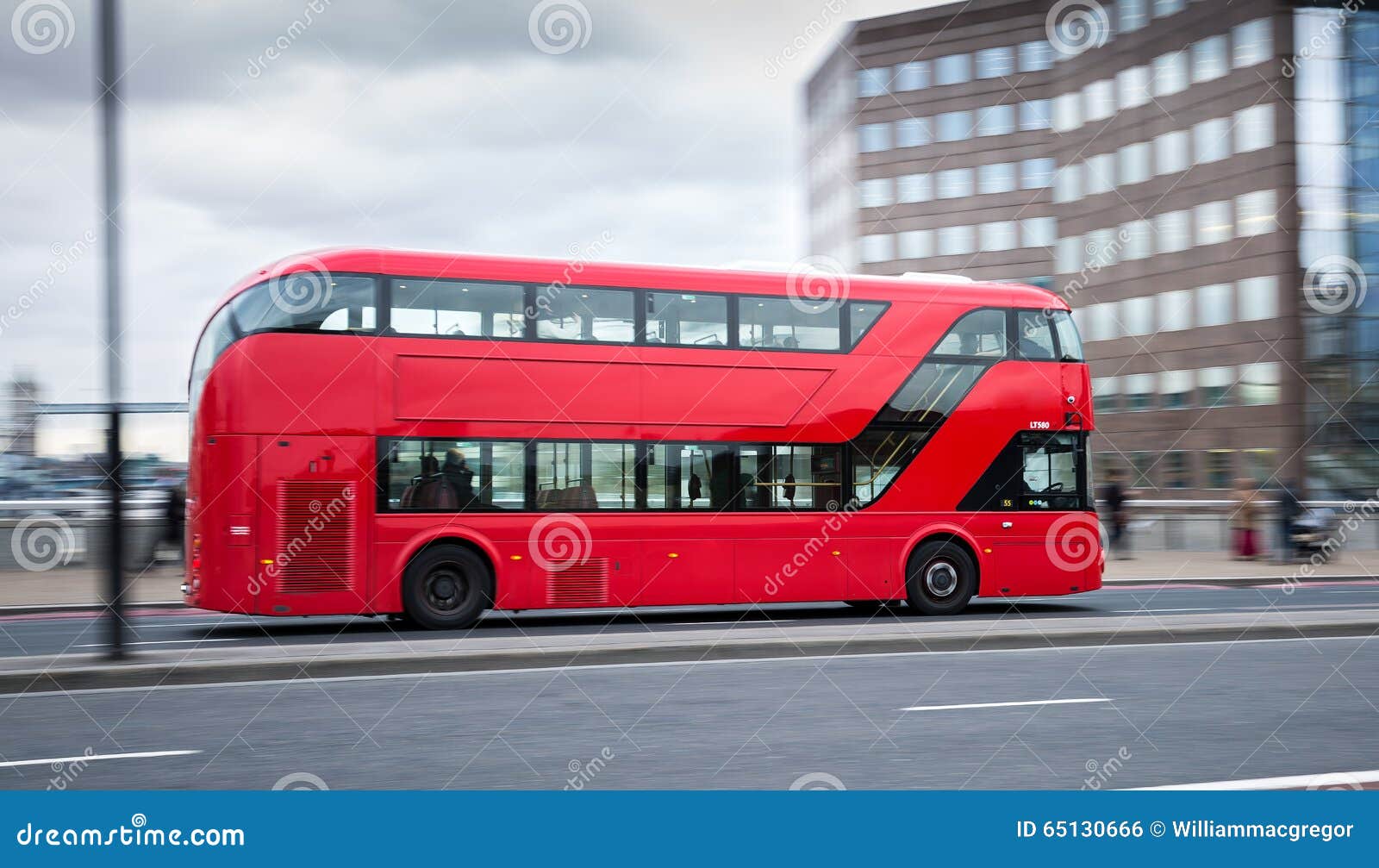 New Modern London Routemaster Double Decker Red Bus Editorial Photo ...