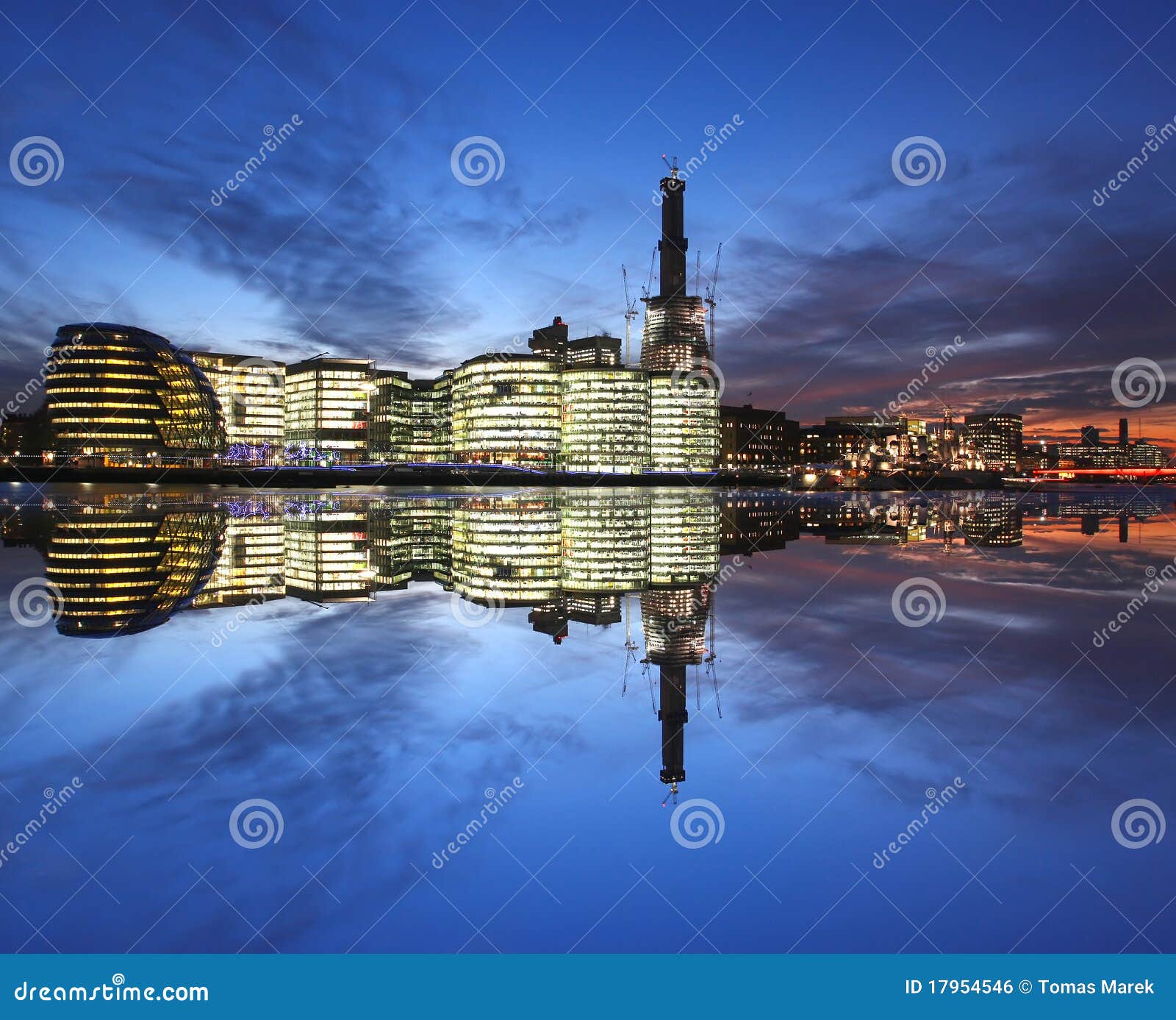 Modern London cityscape stock photo. Image of business - 17954546