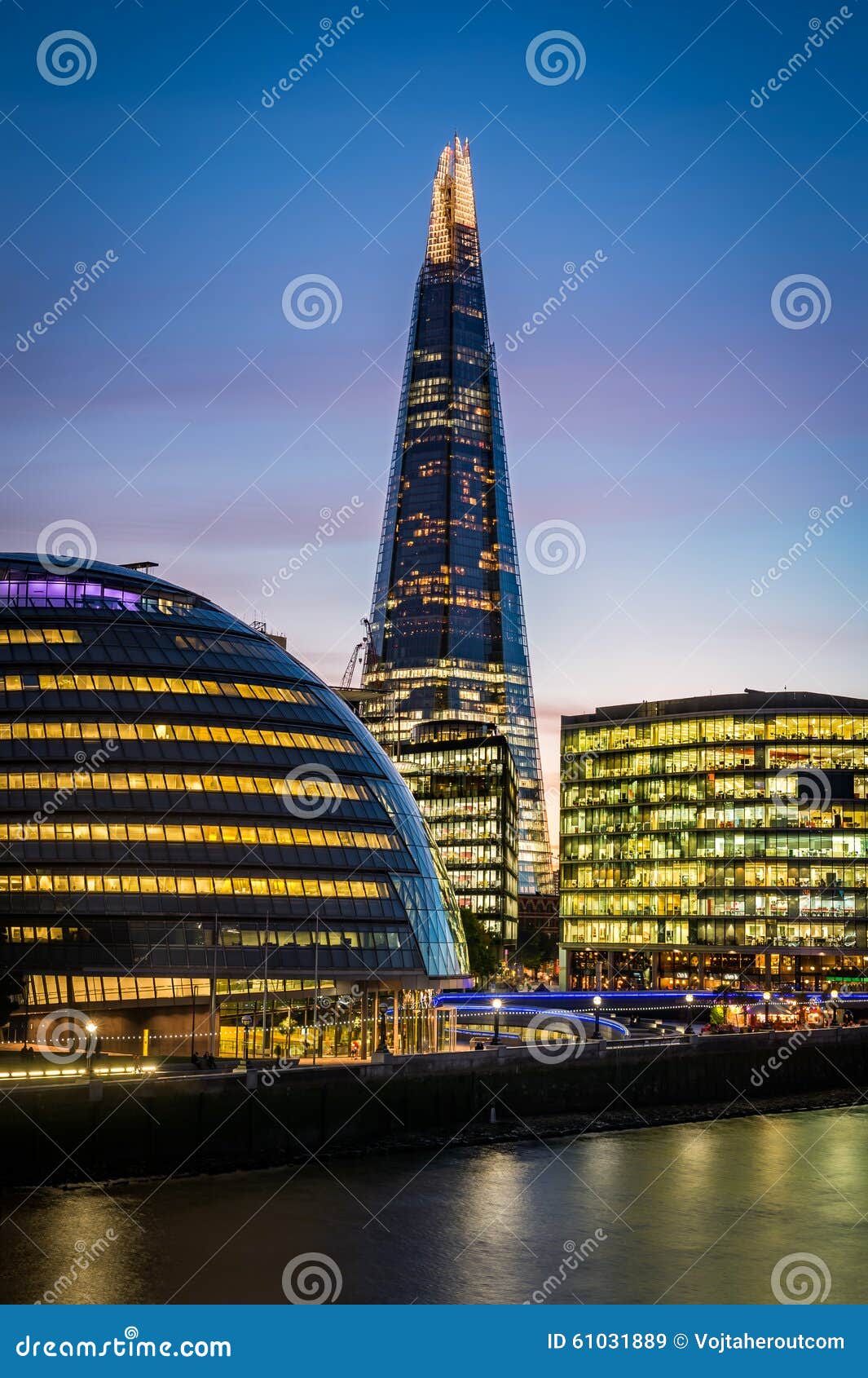 Modern London skyline editorial stock image. Image of glass - 61031889
