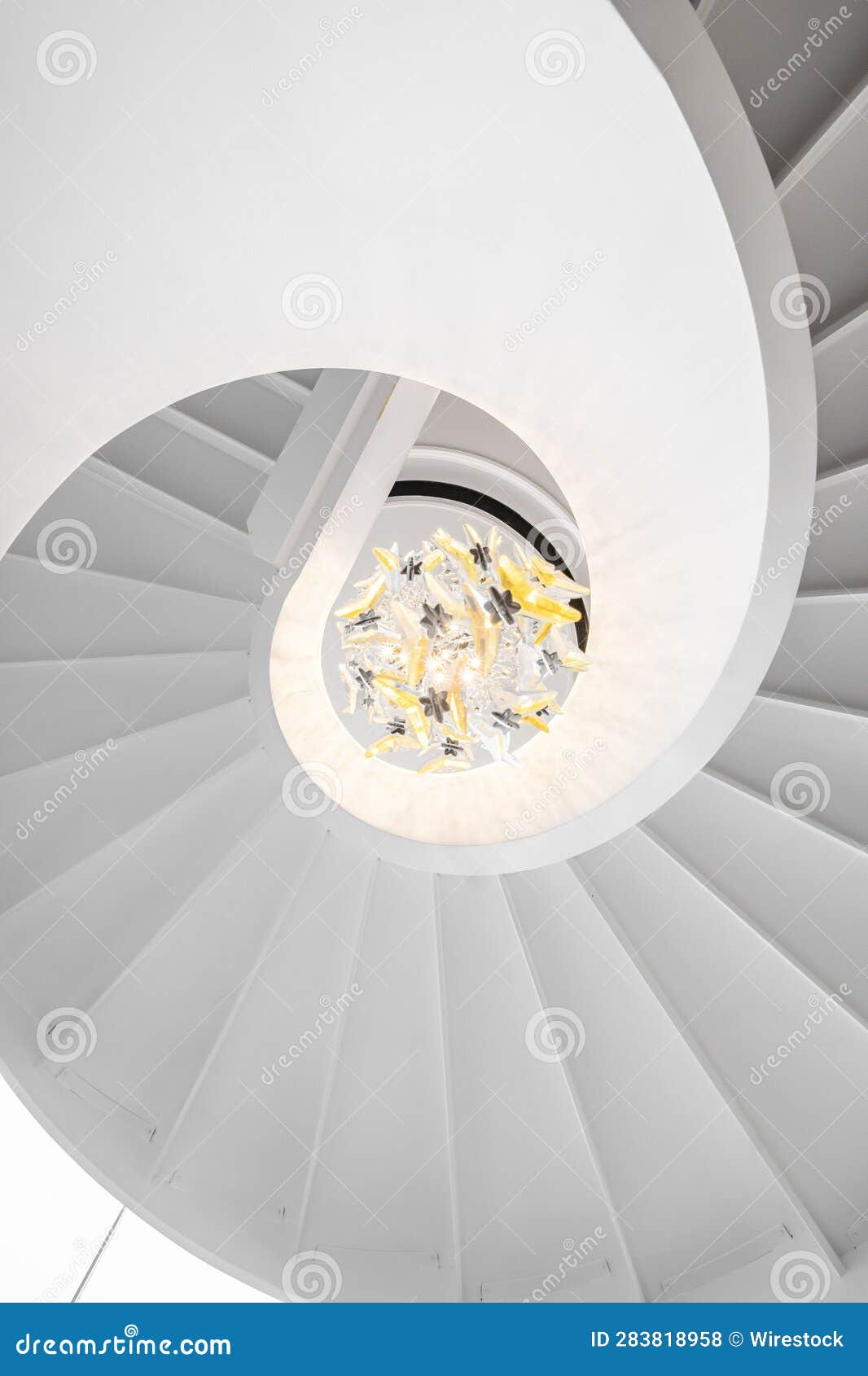 Modern Looking Spiral Staircase Stock Photo - Image of staircase ...