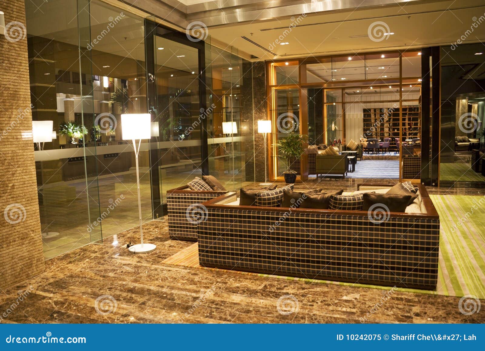 Modern Lounge stock image. Image of building, decor, resort - 10242075
