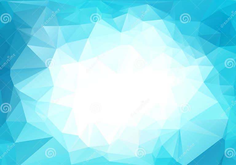 Modern Low Poly Light Blue Triangle Shapes Background Stock Vector ...