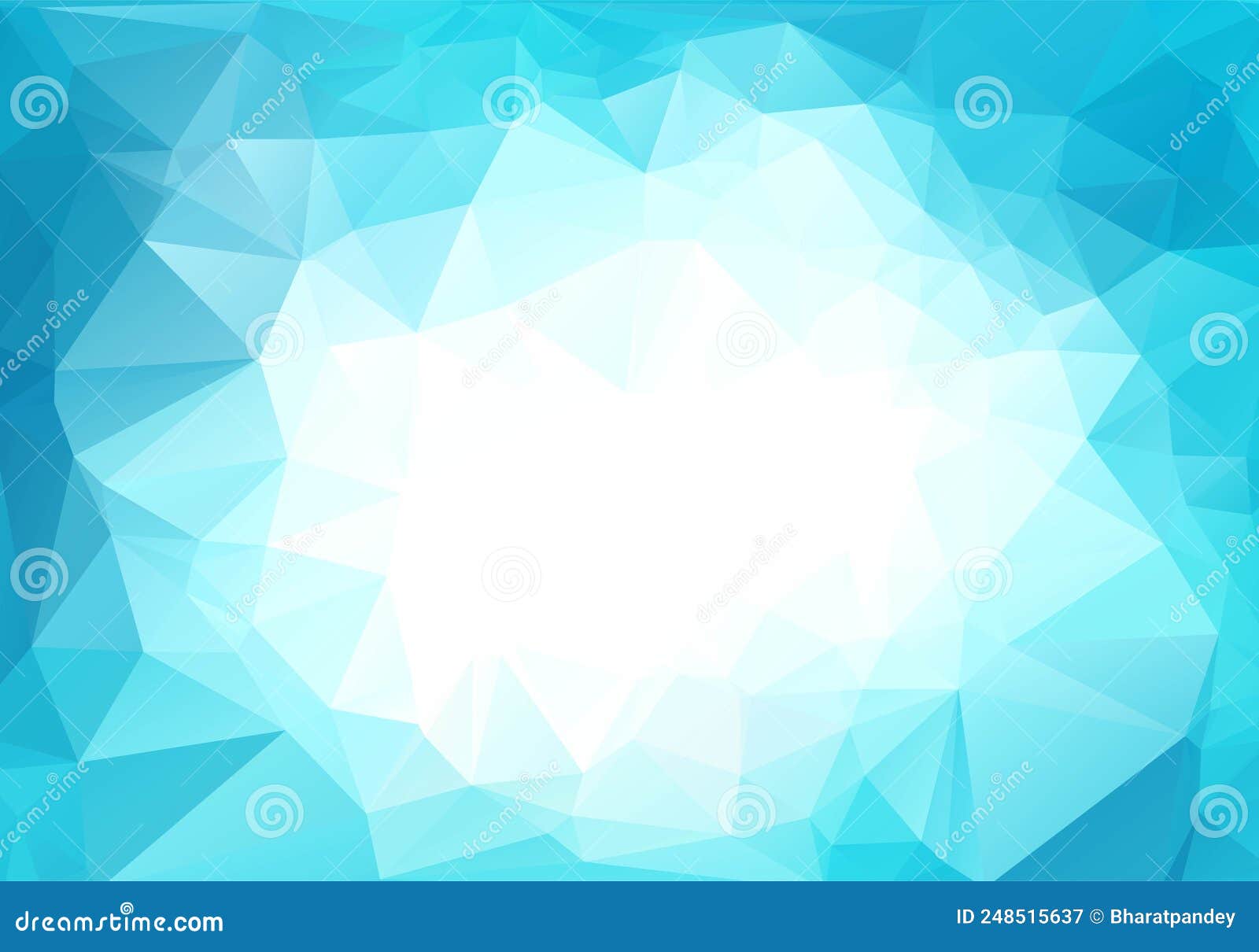 Modern Low Poly Light Blue Triangle Shapes Background Stock ...