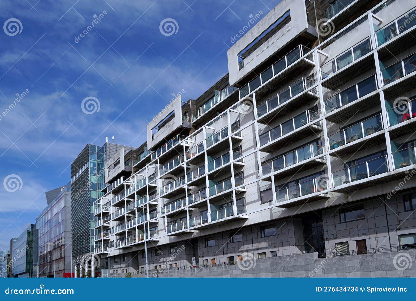 Modern Low-rise Apartment Building Stock Photo - Image of facade ...