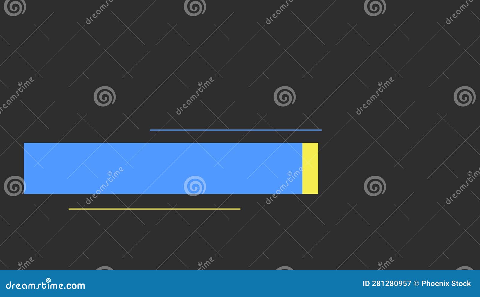 Modern Lower Third with Empty Copy Space for Writing Custom Messages ...