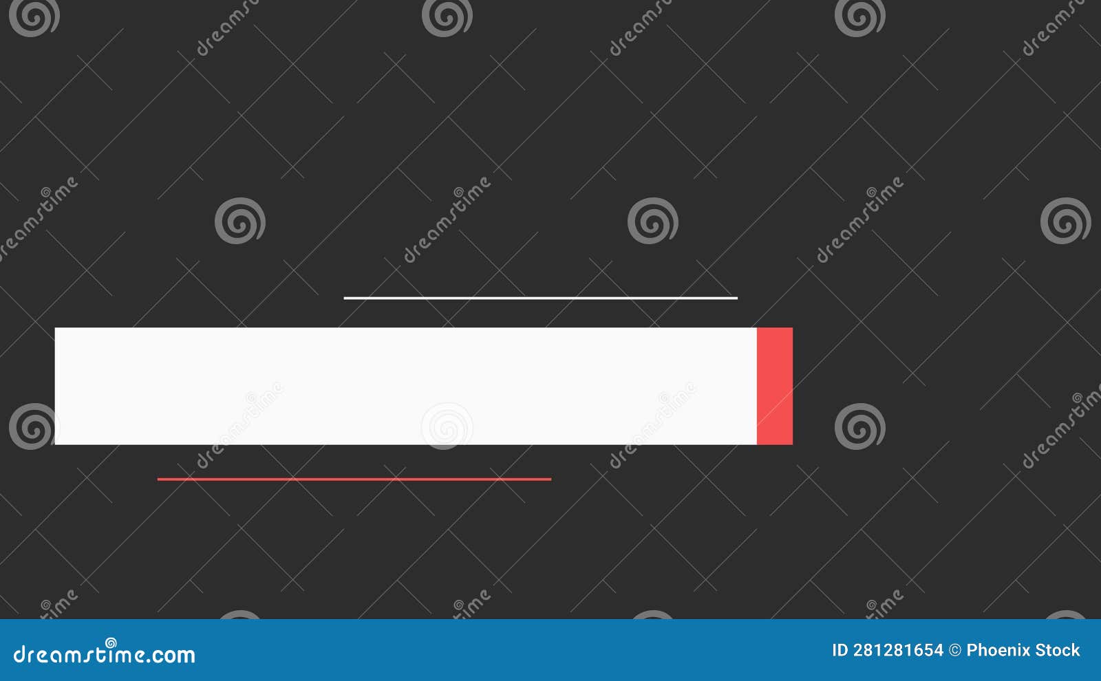 Modern Lower Third with Empty Copy Space for Writing Custom Messages ...