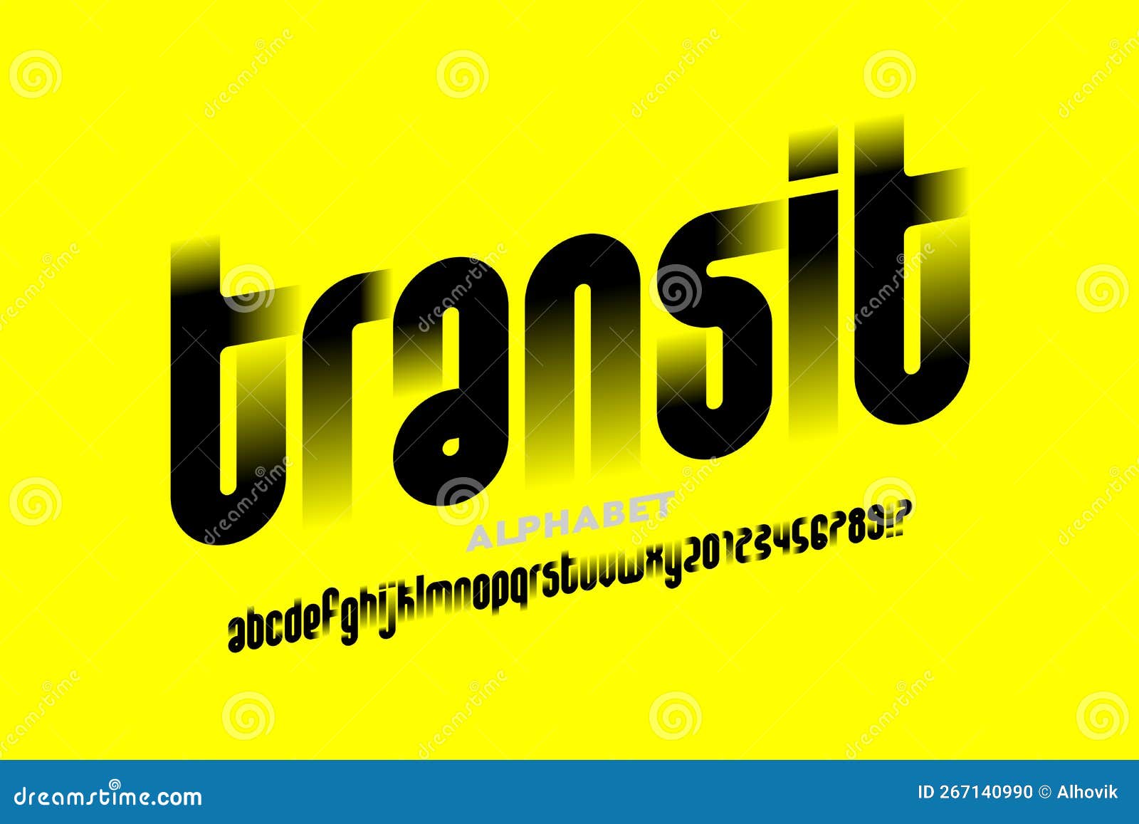 Modern lowercase font stock vector. Illustration of design - 267140990