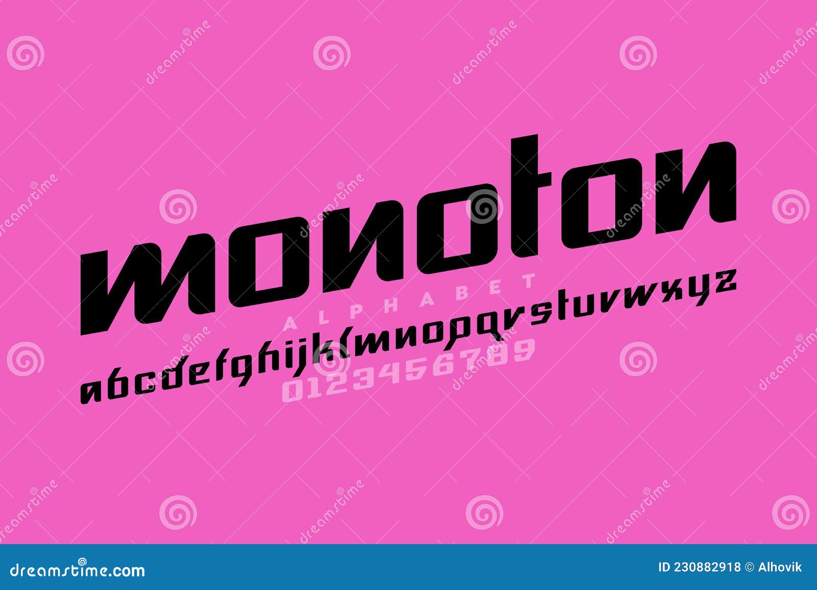 Modern Lowercase Style Font Stock Vector - Illustration of letters ...