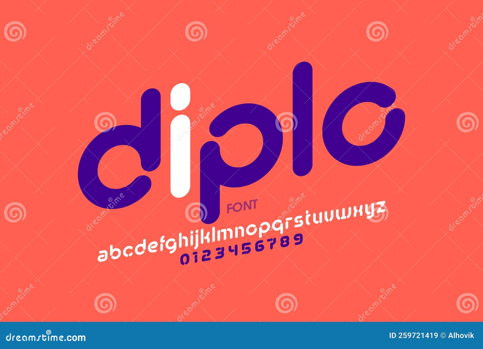 Modern Lowercase Style Font Design Stock Vector - Illustration of ...