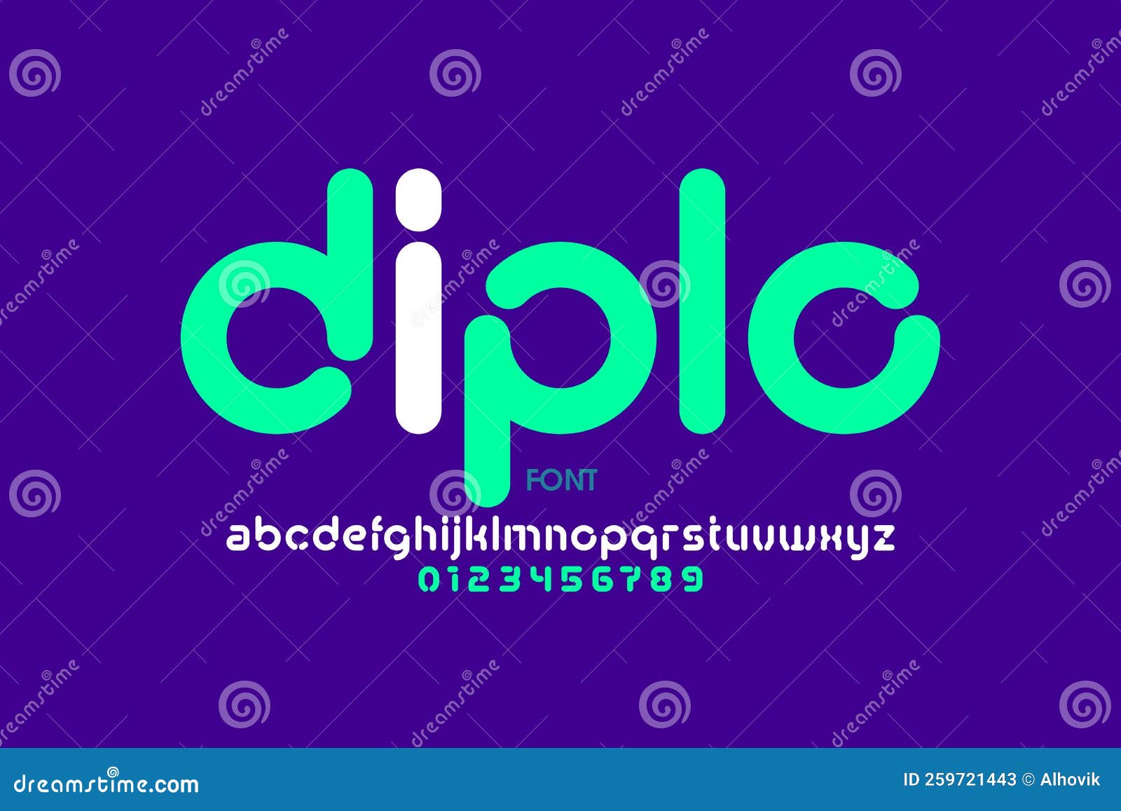 Modern Lowercase Style Font Design Stock Vector - Illustration of ...