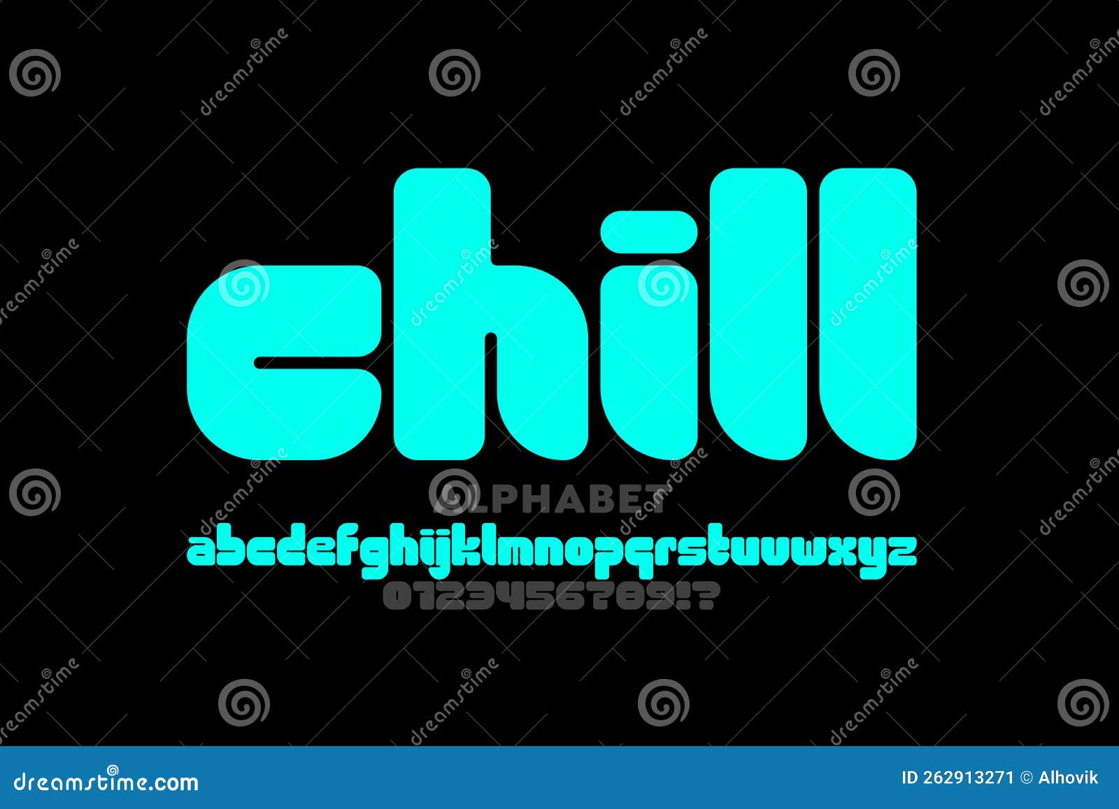 Modern Lowercase Style Font Design Stock Vector - Illustration of ...