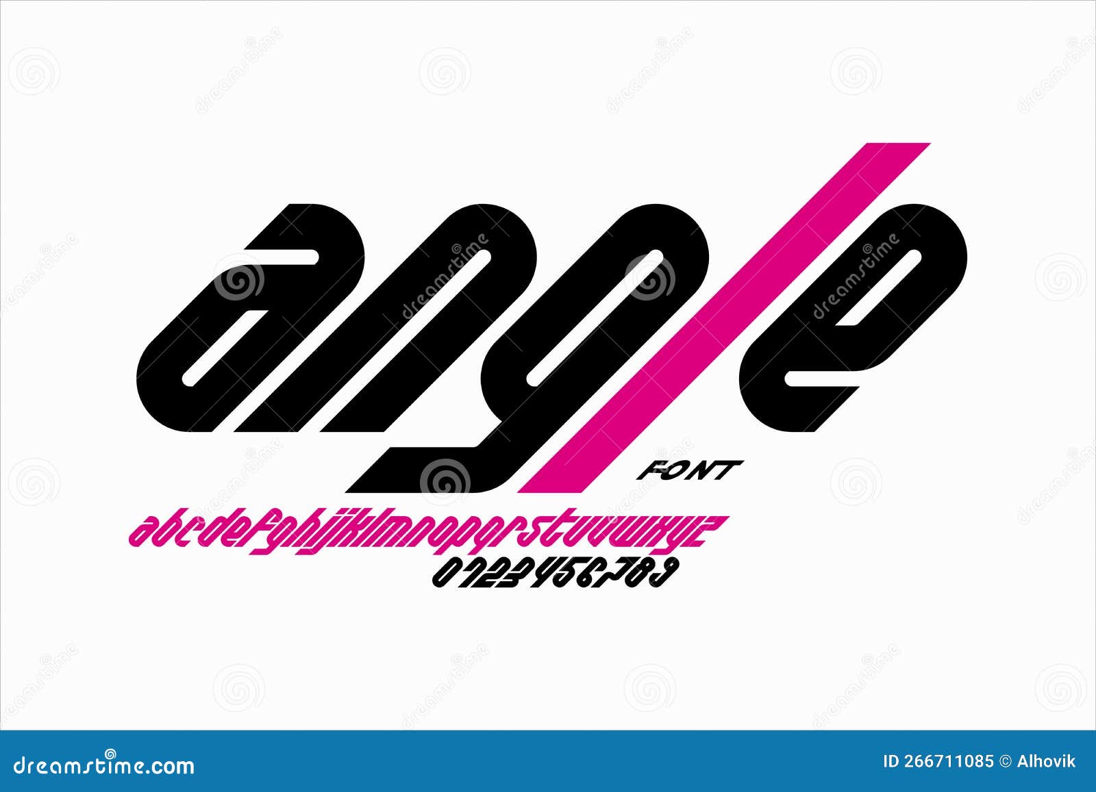 Modern Lowercase Style Font Design Stock Illustration - Illustration of ...